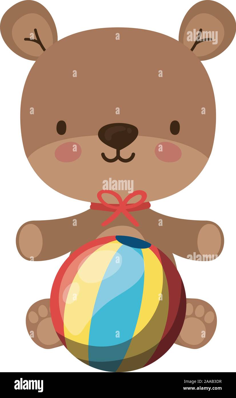 Isolated teddy bear toy vector design Stock Vector Image & Art - Alamy