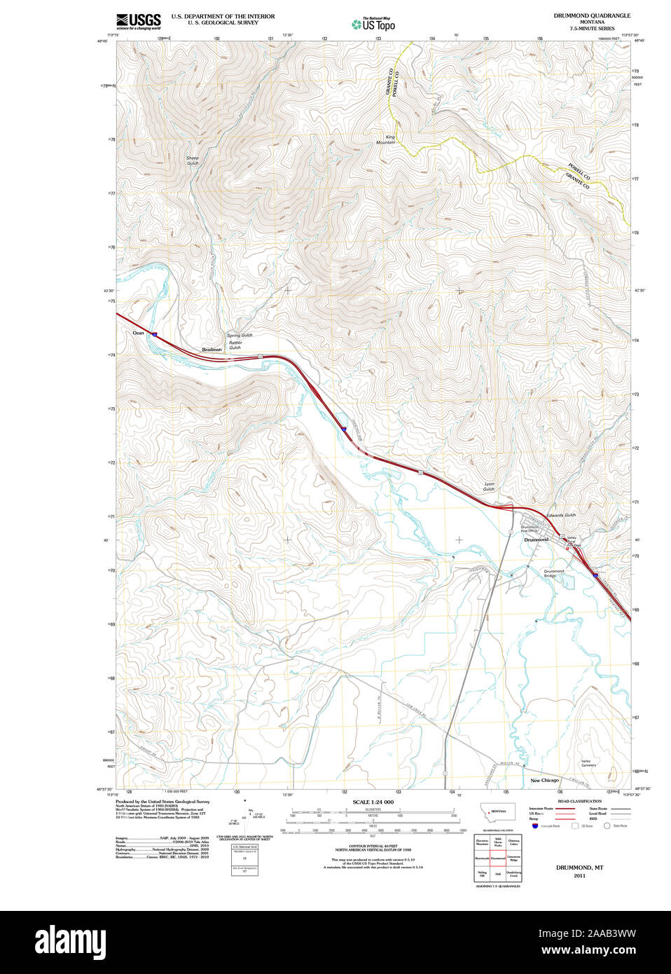 Drummond map hi-res stock photography and images - Alamy
