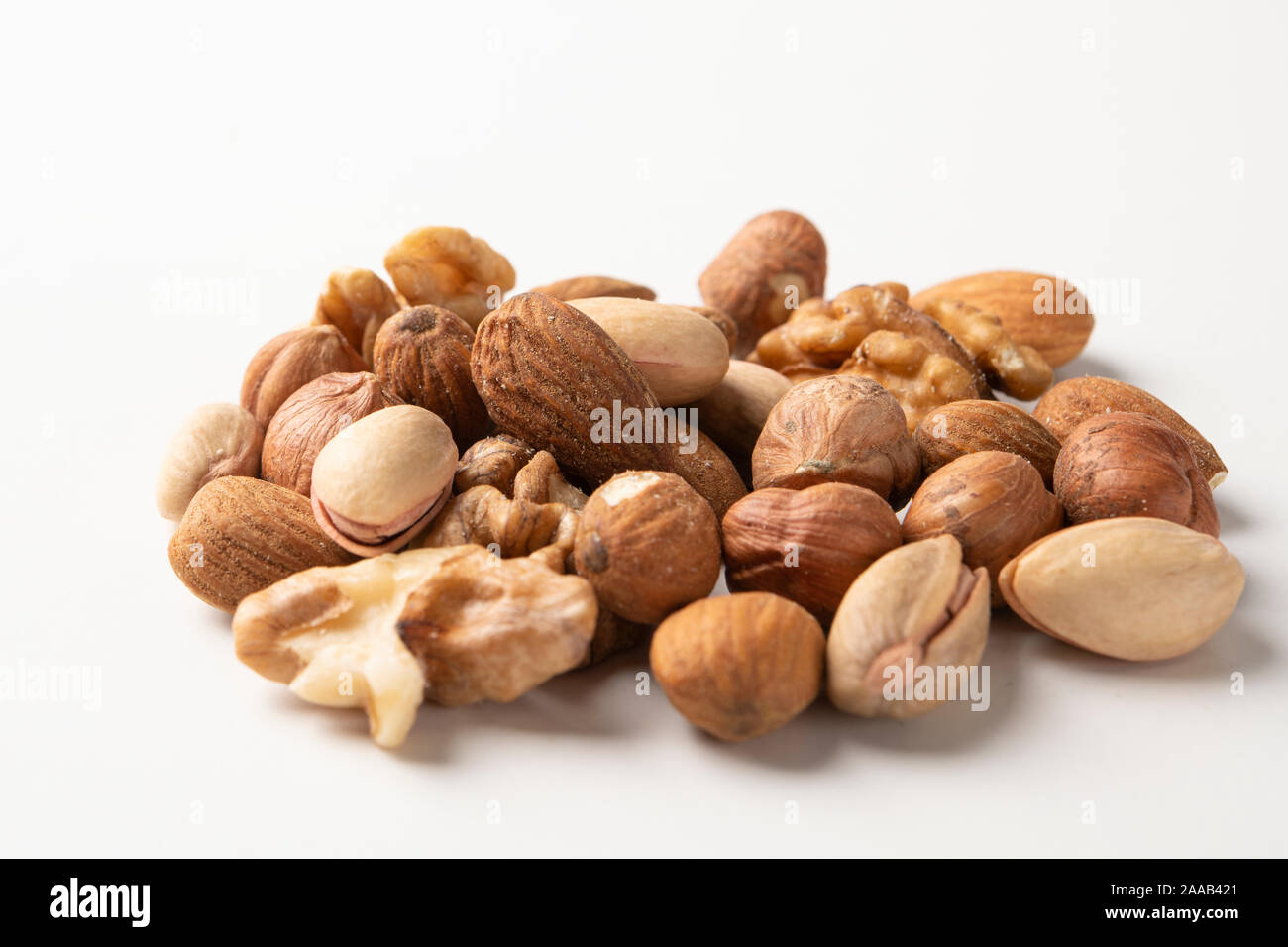 Different types of nuts Stock Photo - Alamy