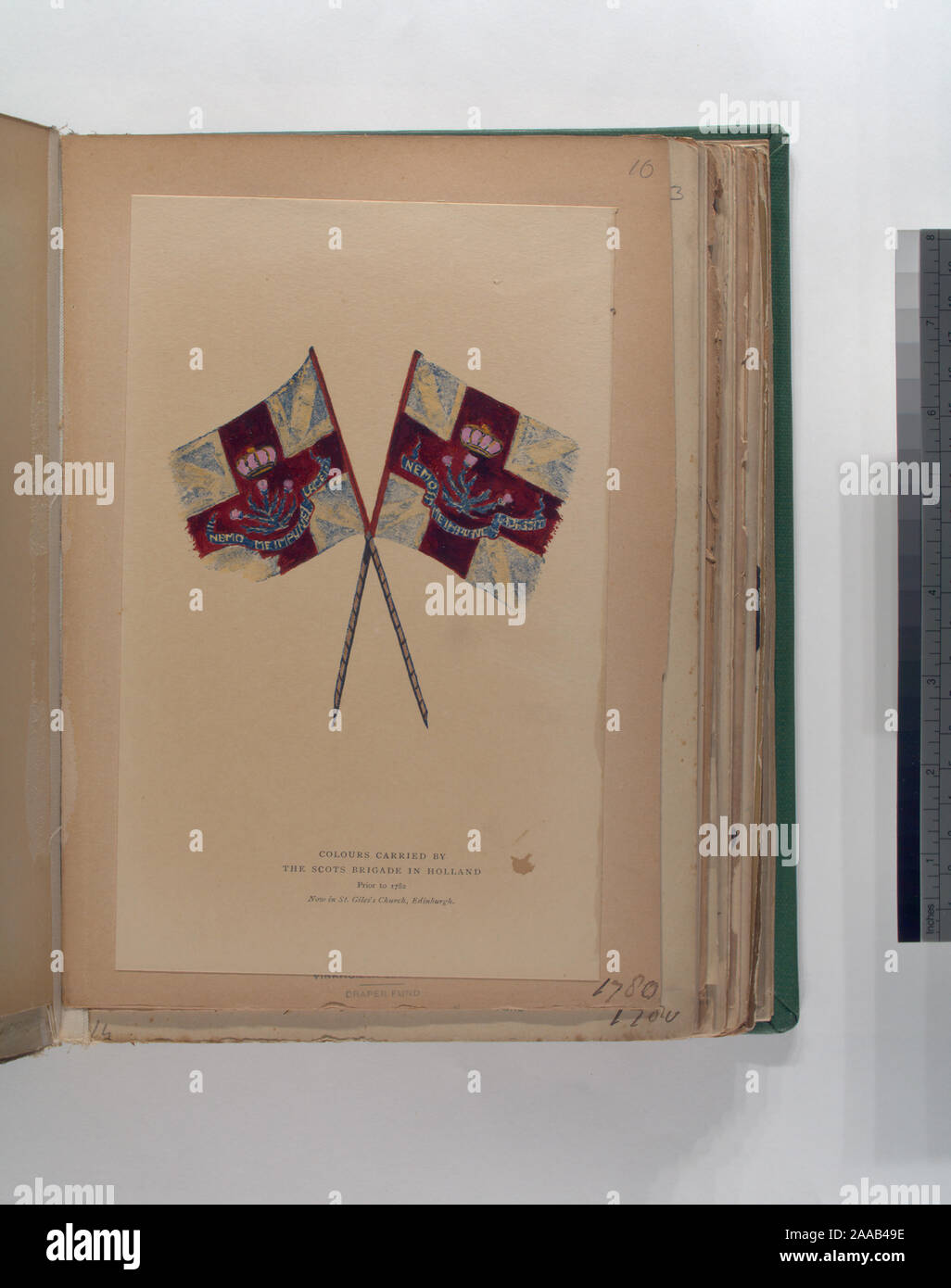Draper Fund; Colours carried by the Scots brigade in Holland prior to ...