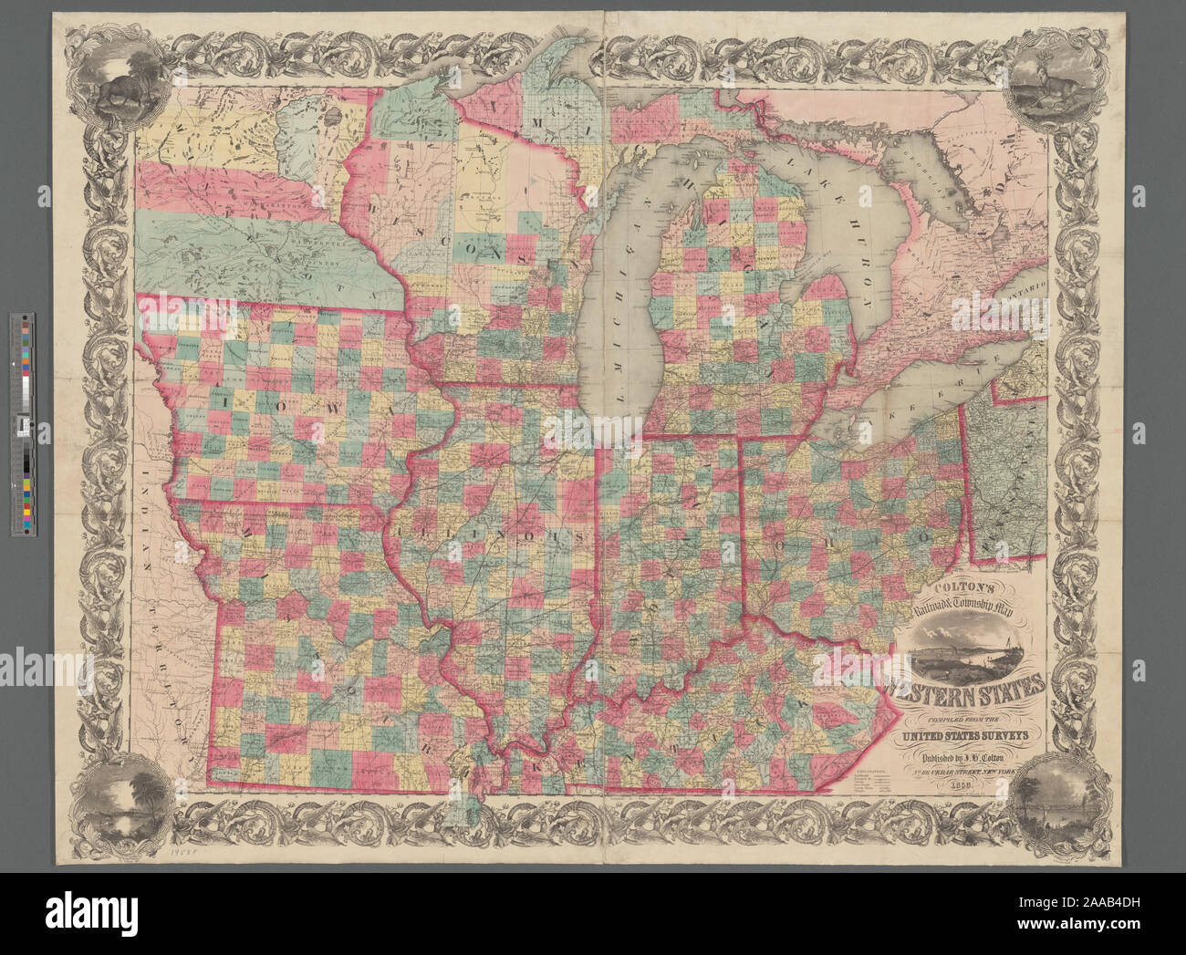 Map of bison hi-res stock photography and images - Alamy