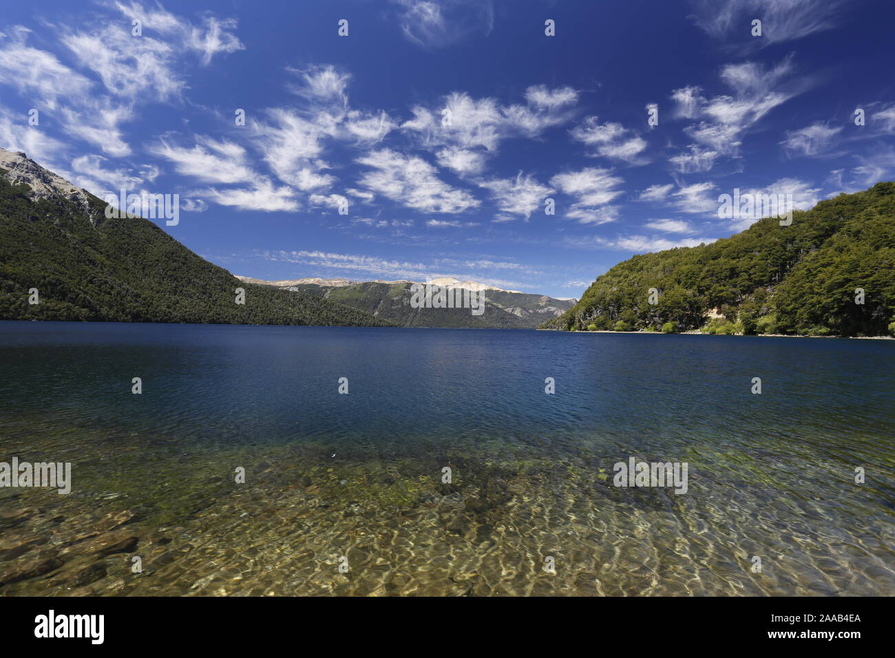 Patagonia Angostura Lake Stock Photo - Alamy