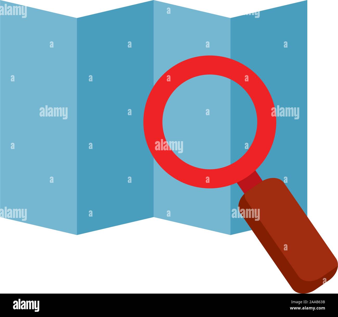 Isolated lupe and map vector design Stock Vector Image & Art - Alamy