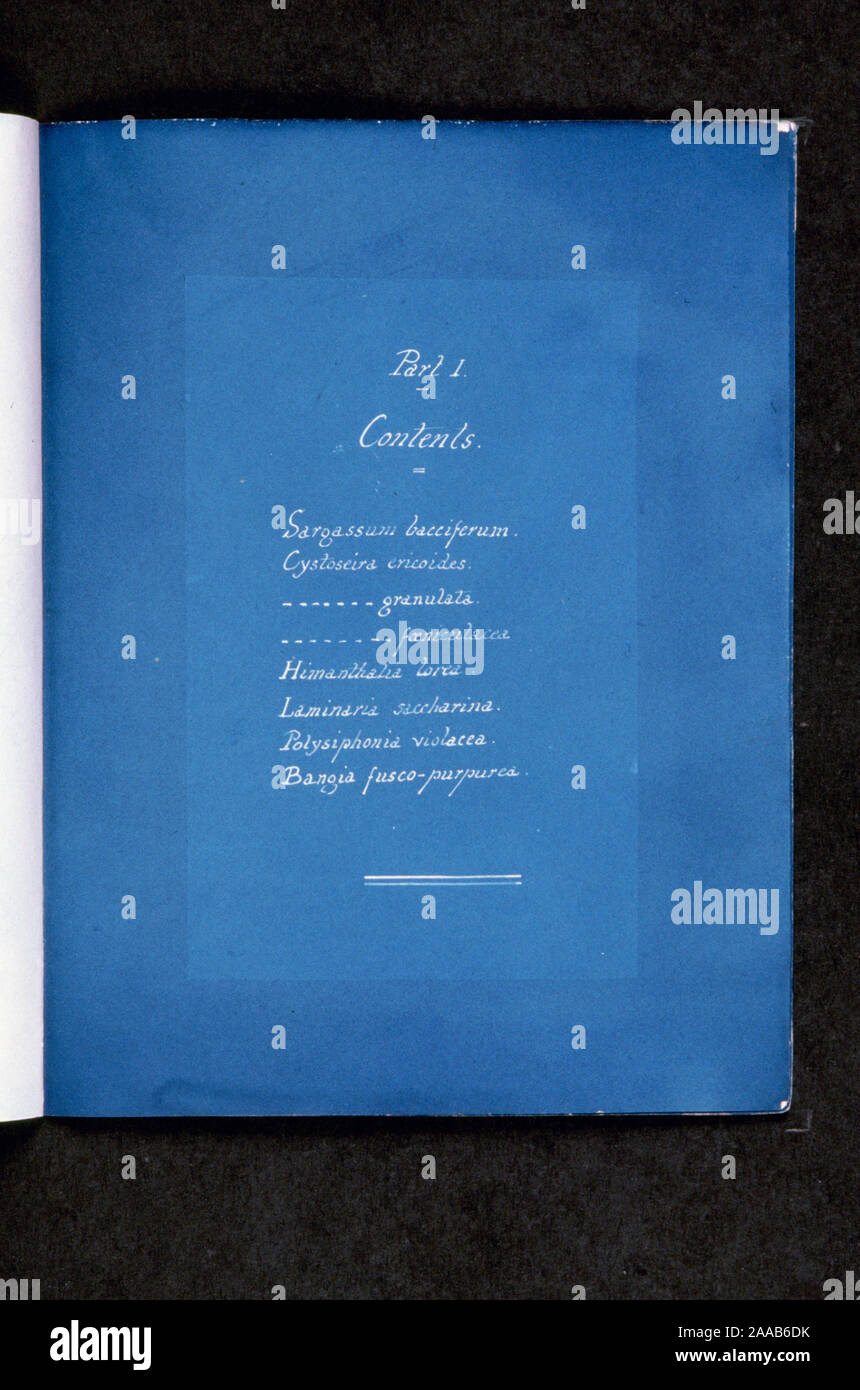 Contents list.; Contents list Stock Photo - Alamy