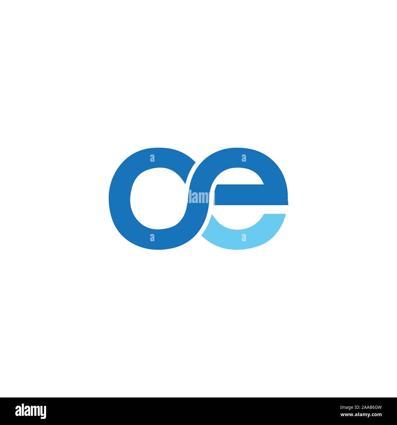 Initial letter eo or oe logo vector design template Stock Vector Image ...