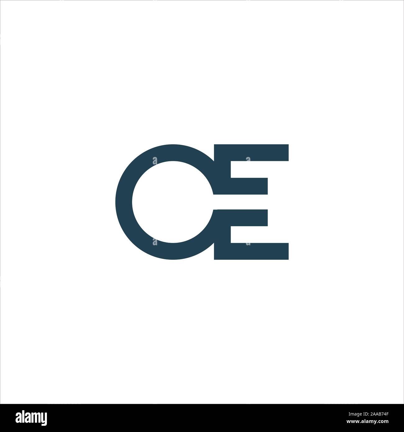 Initial letter eo or oe logo vector design template Stock Vector Image ...
