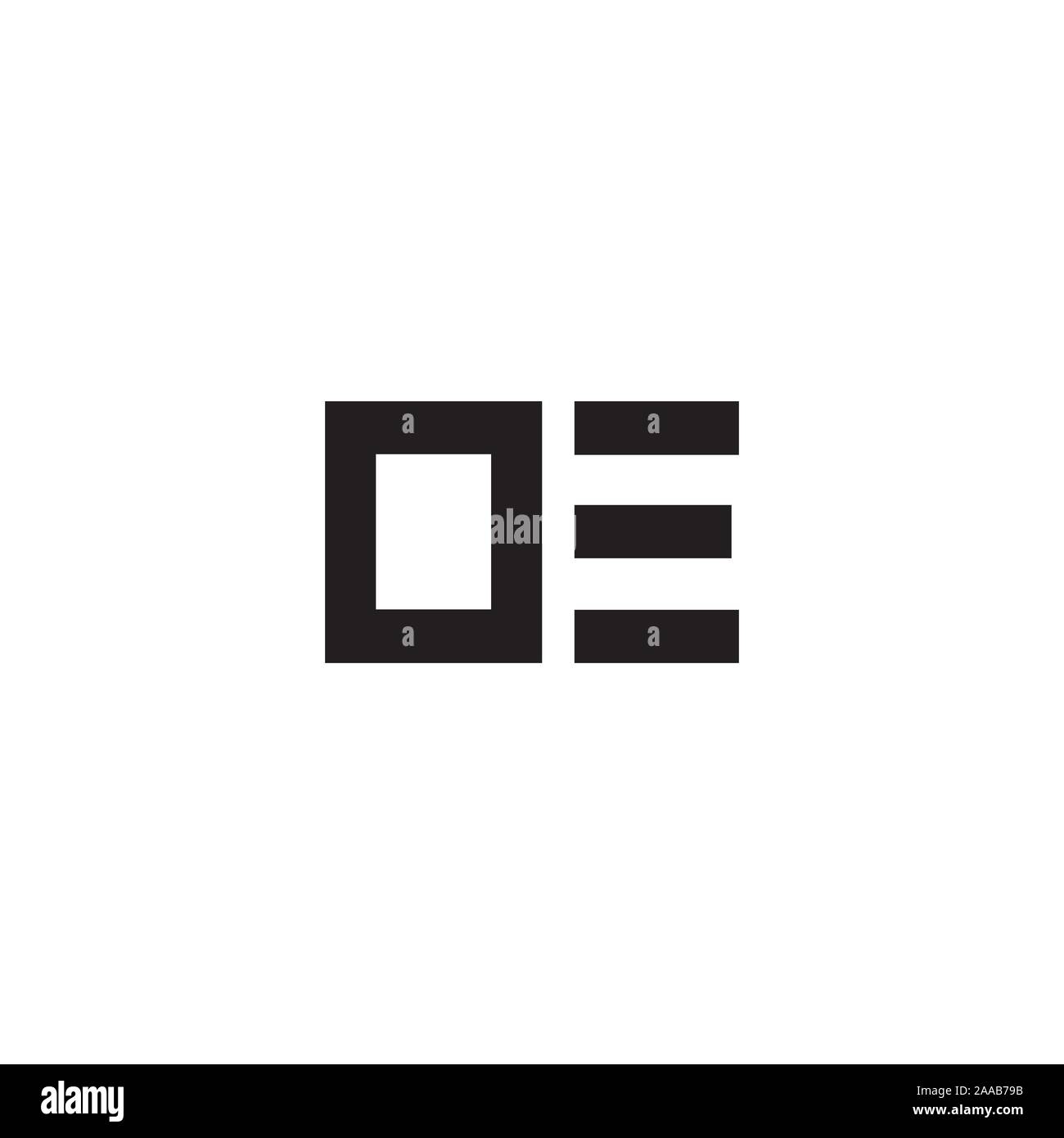 Initial letter eo or oe logo vector design template Stock Vector Image ...