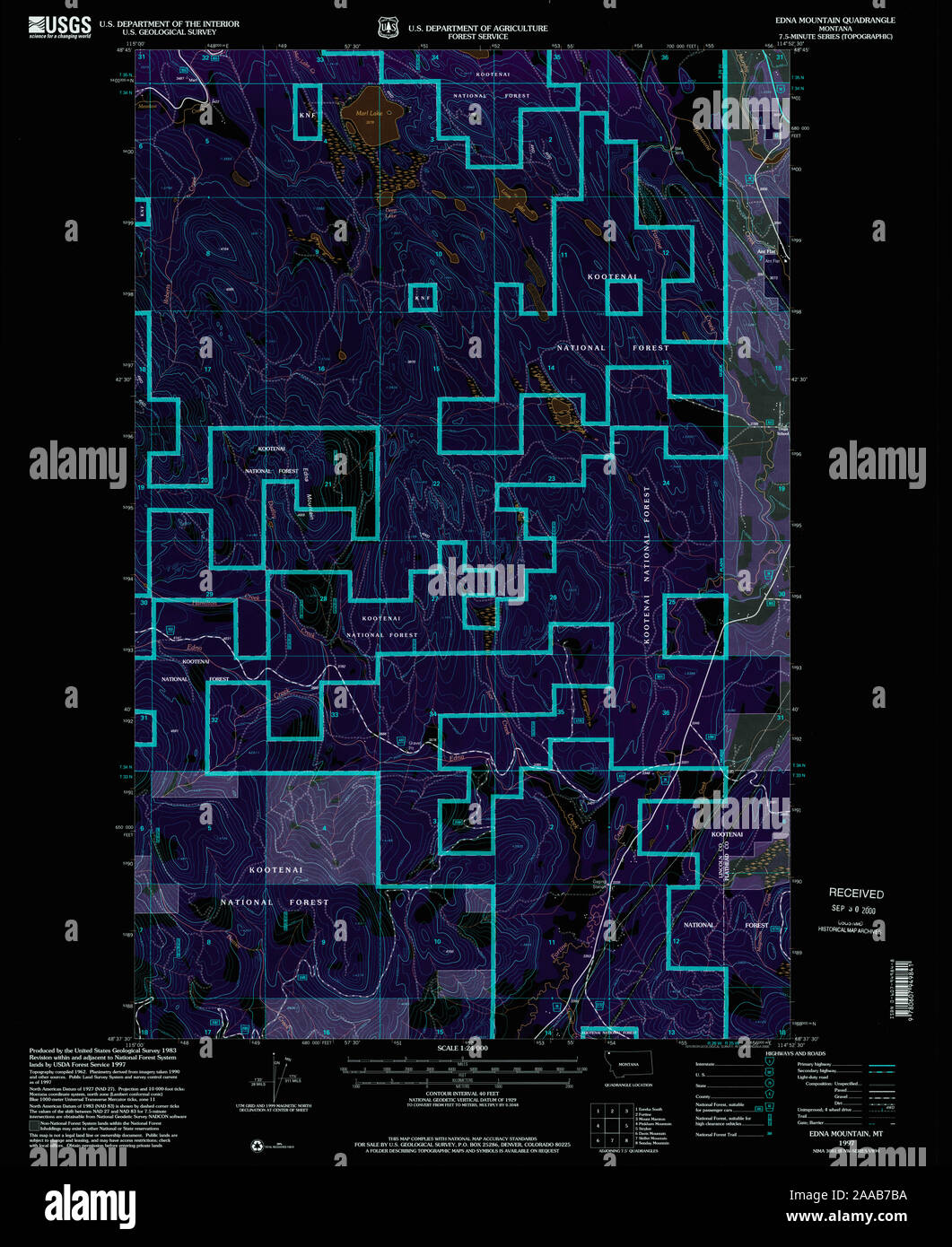 Edna map hi-res stock photography and images - Alamy