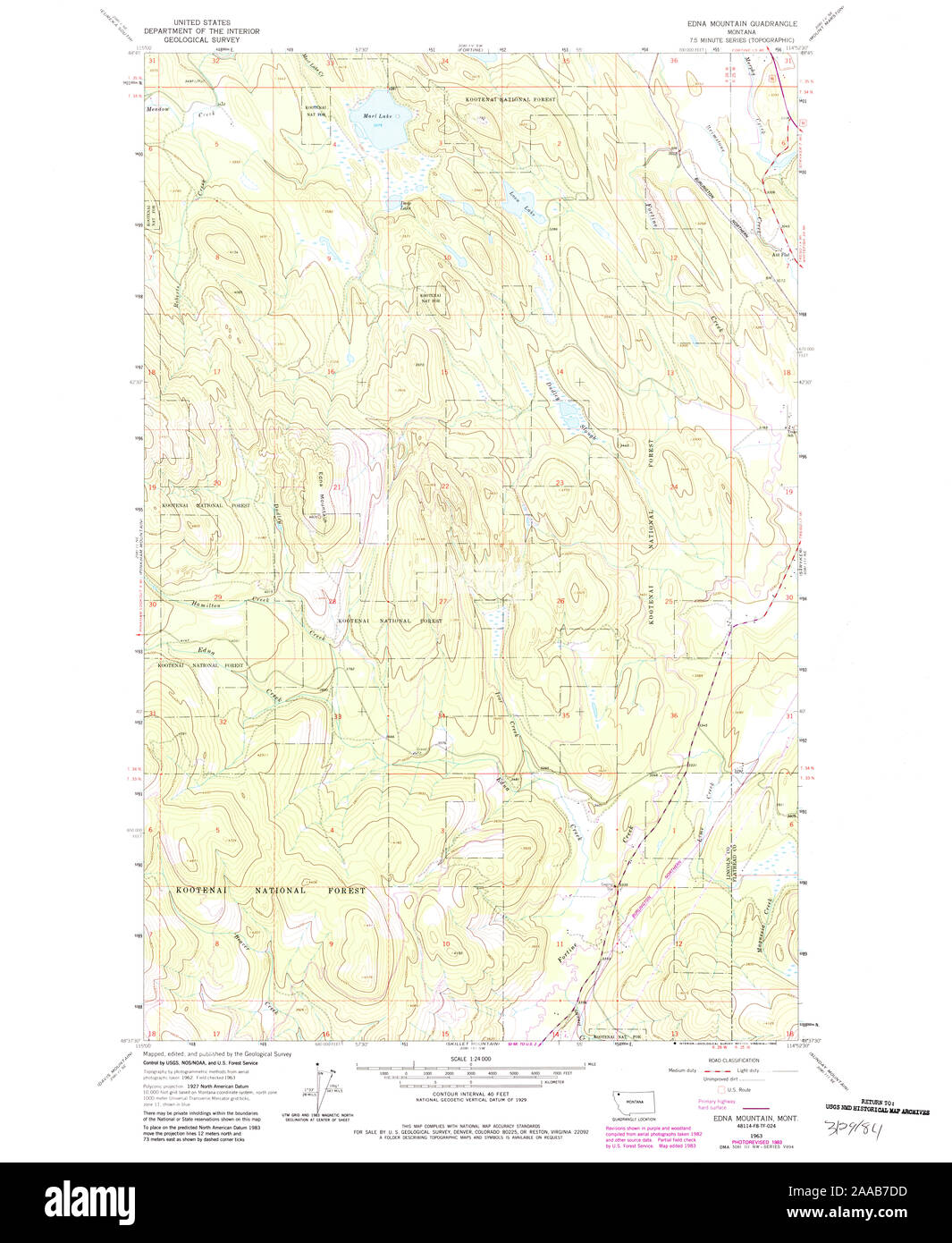 Edna map hi-res stock photography and images - Alamy