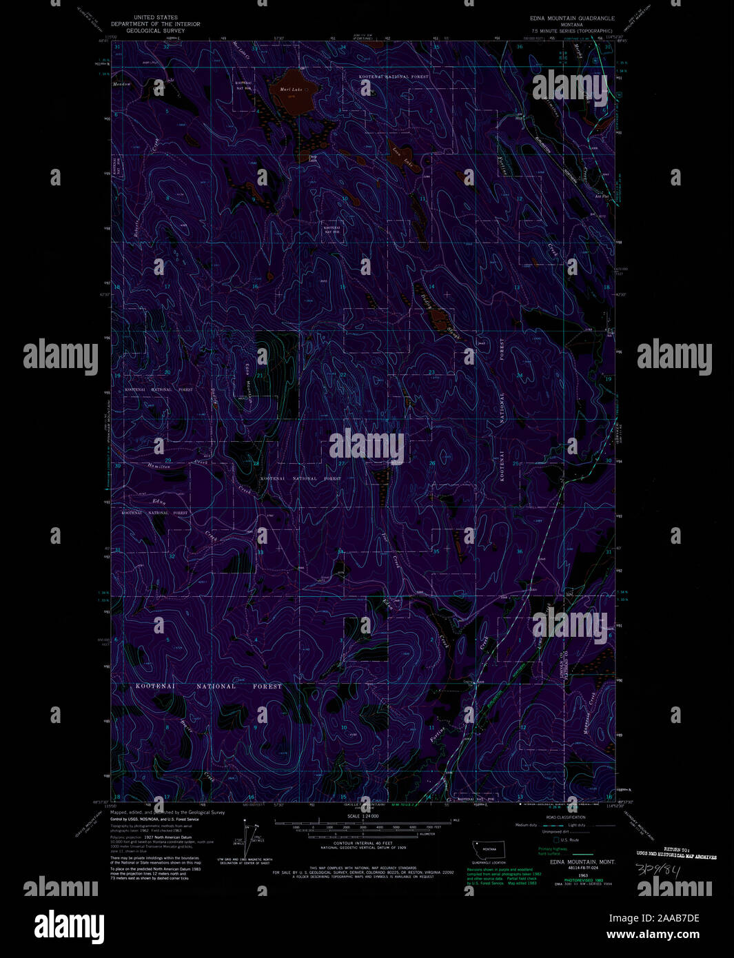 Edna map hi-res stock photography and images - Alamy