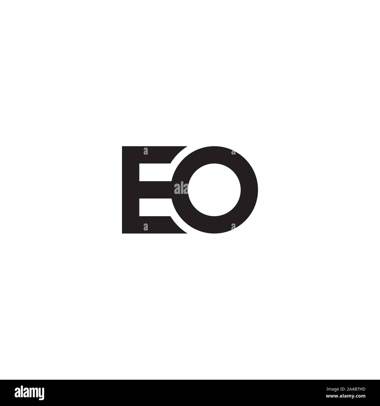 Initial letter eo or oe logo vector design template Stock Vector Image ...