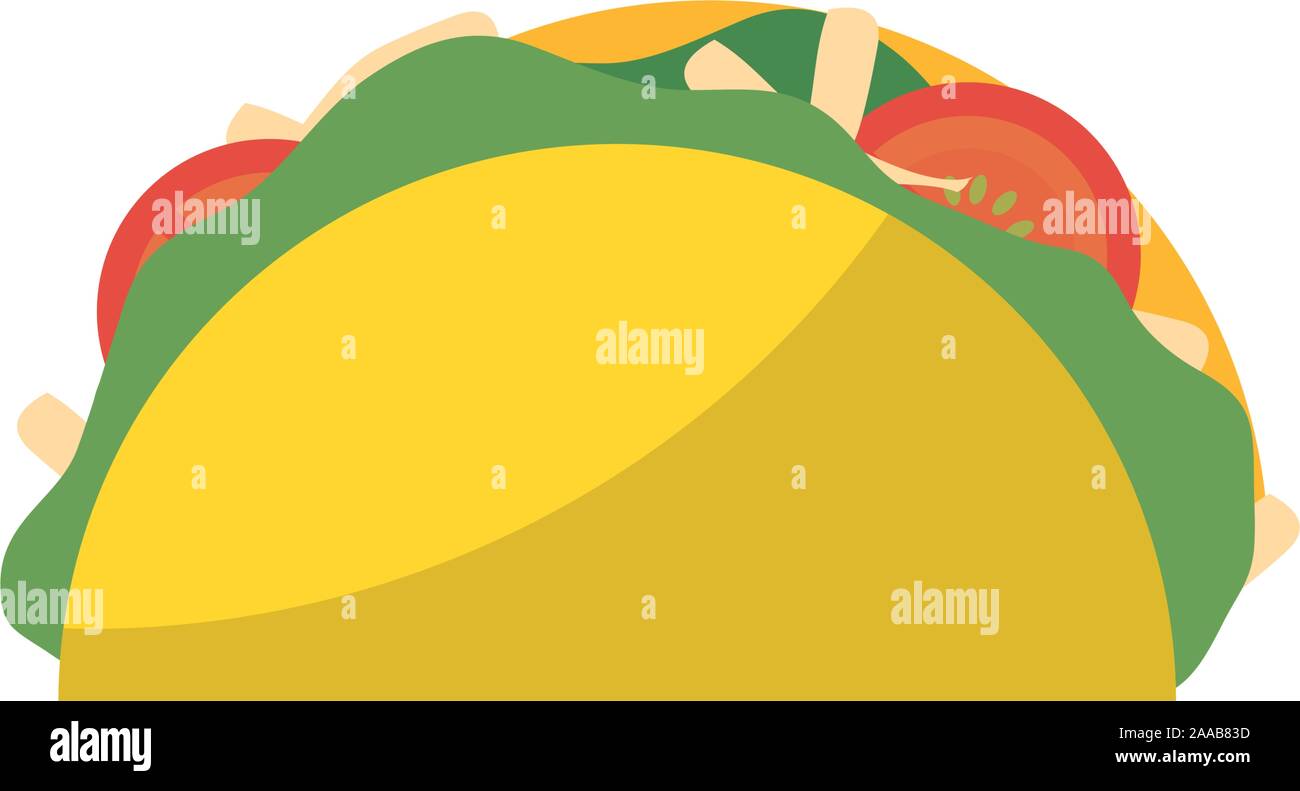 Isolated mexican taco vector design Stock Vector Image & Art - Alamy