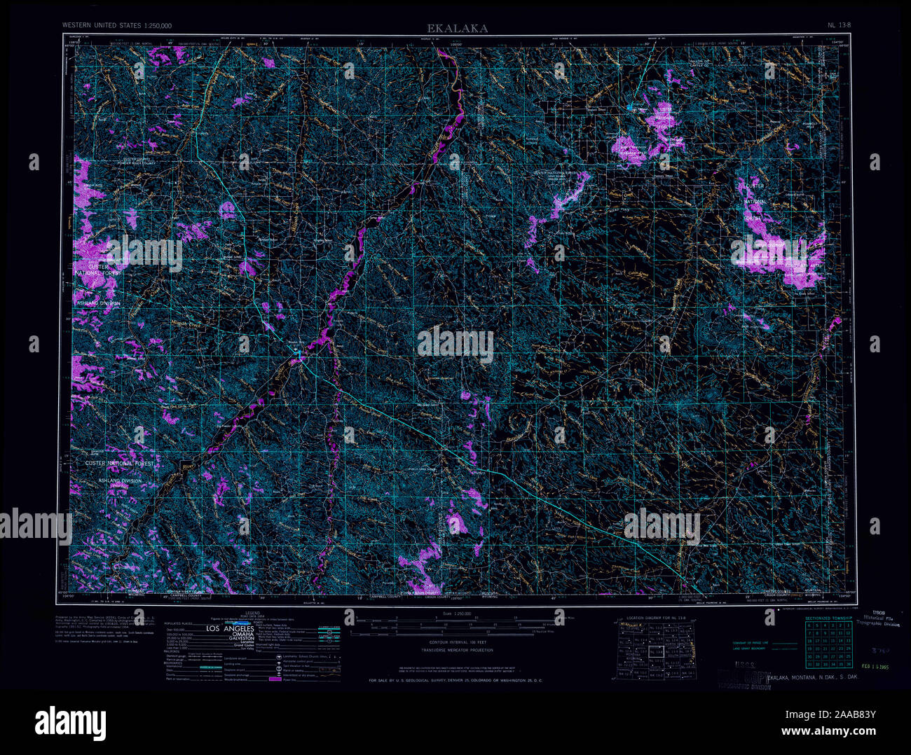 Ekalaka montana map hi-res stock photography and images - Alamy