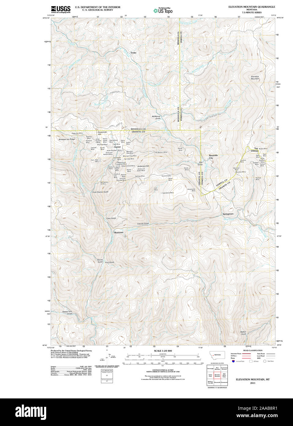 Elevation map united states hi-res stock photography and images - Alamy