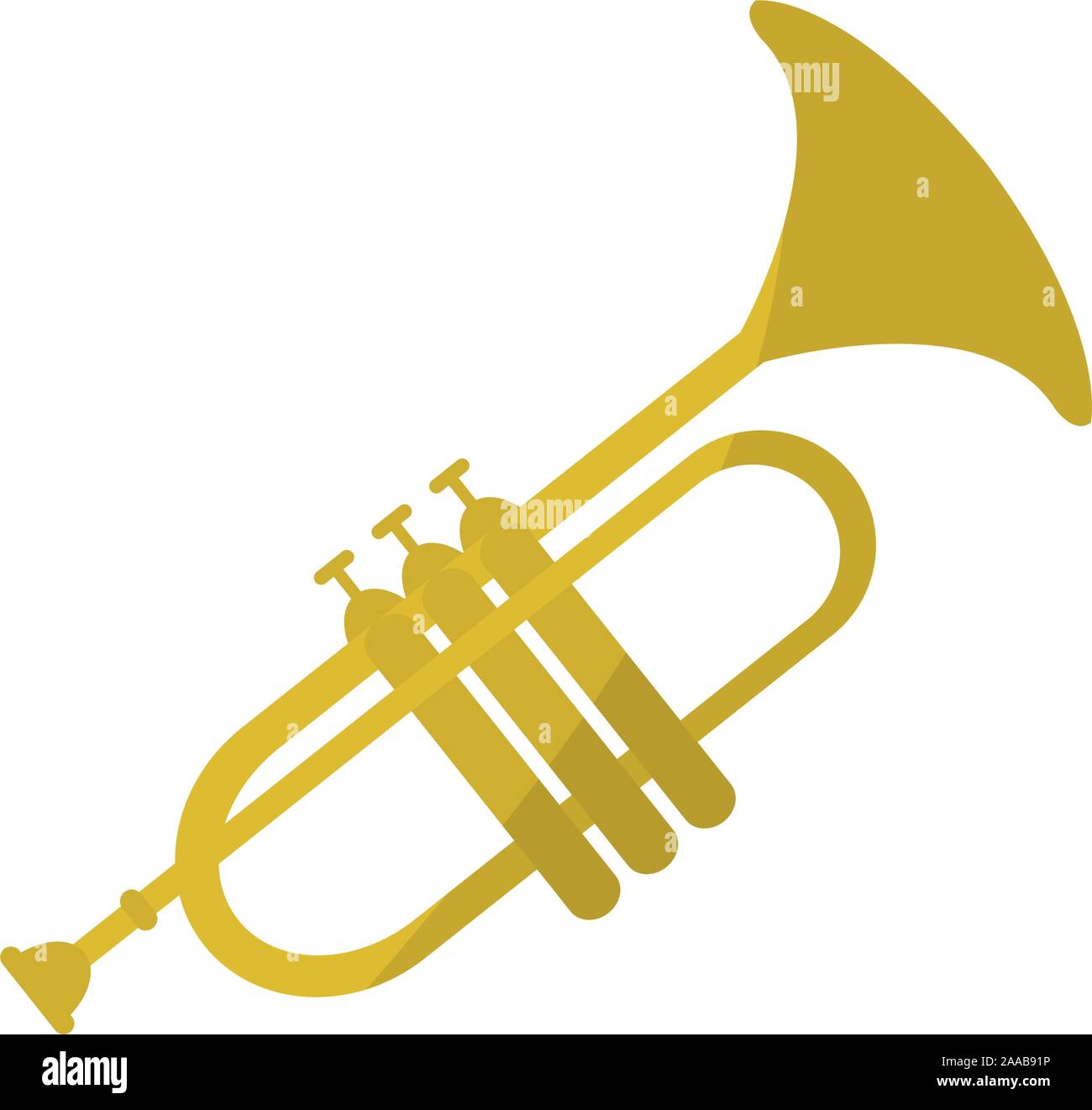 Isolated trumpet instrument vector design Stock Vector Image & Art - Alamy