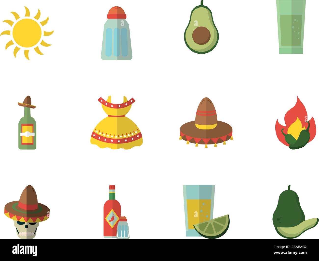 Isolated mexican icon set vector design Stock Vector Image & Art - Alamy