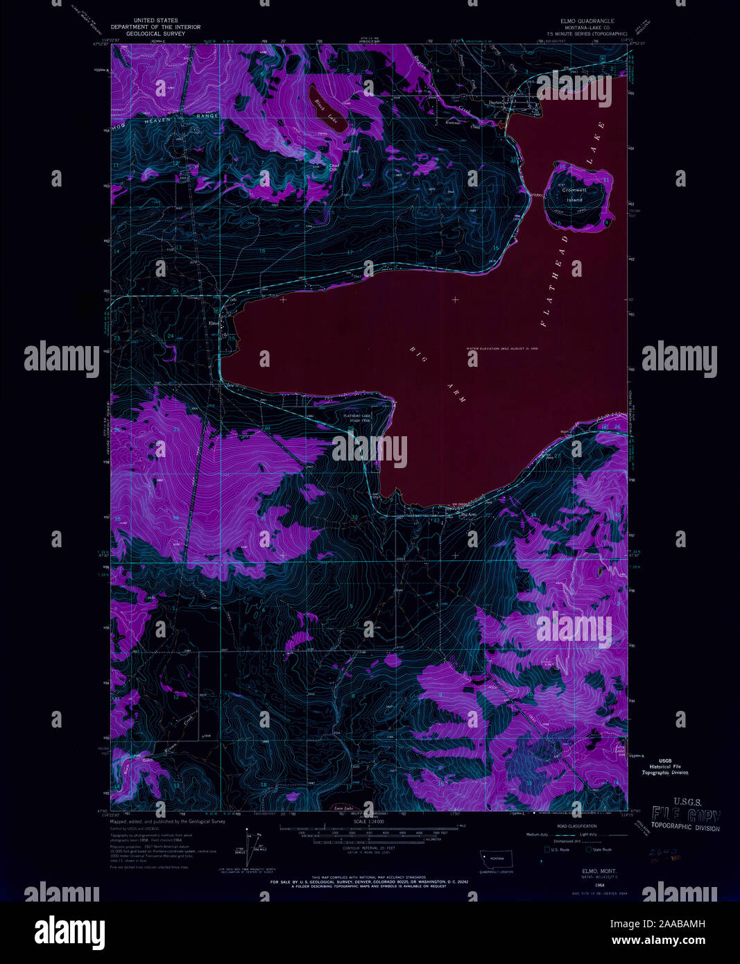 Map of elmo montana hi-res stock photography and images - Alamy