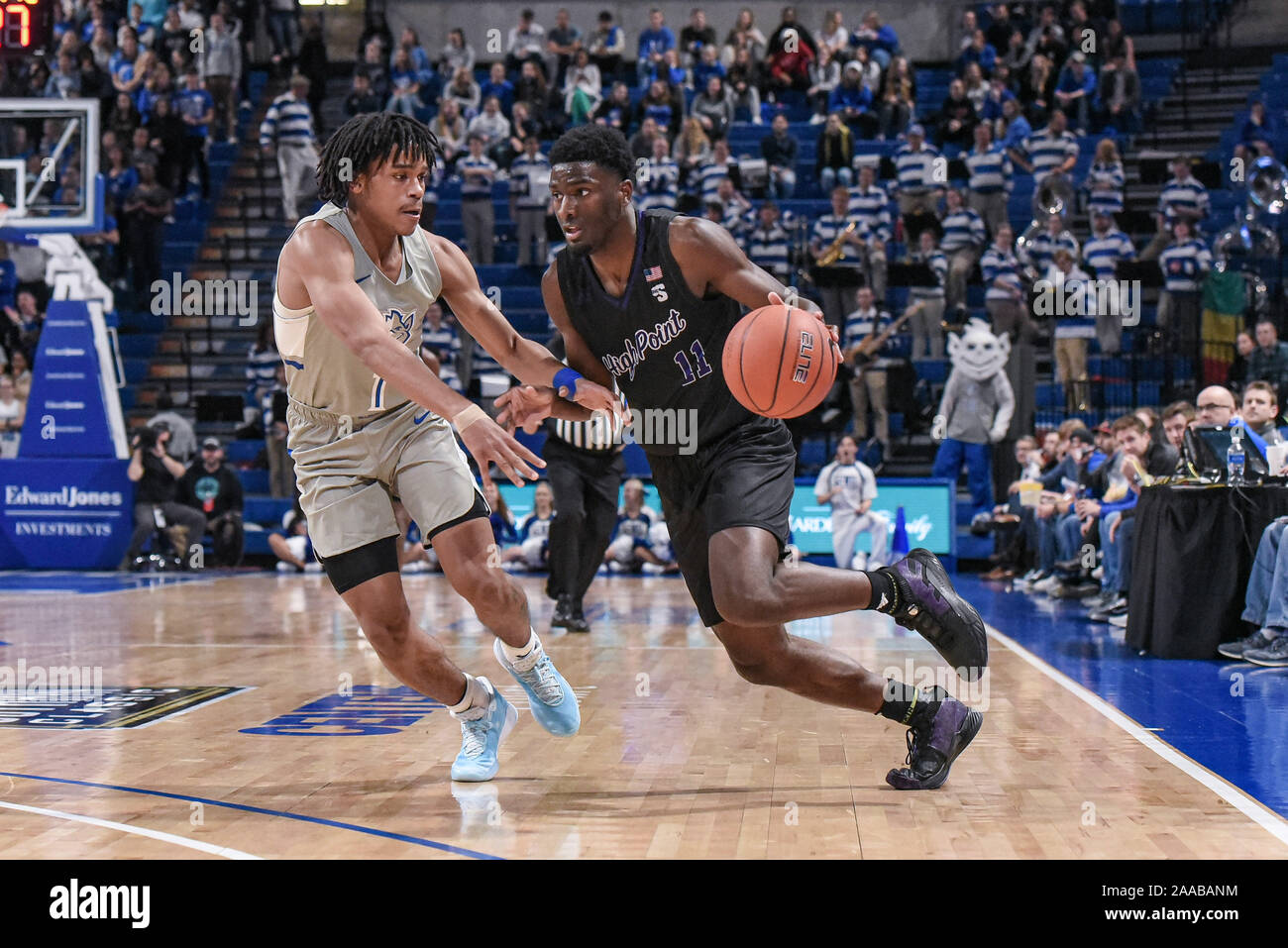 Nov 20, 2019: High Point Panthers guard Bryant Randleman (11) tries to ...