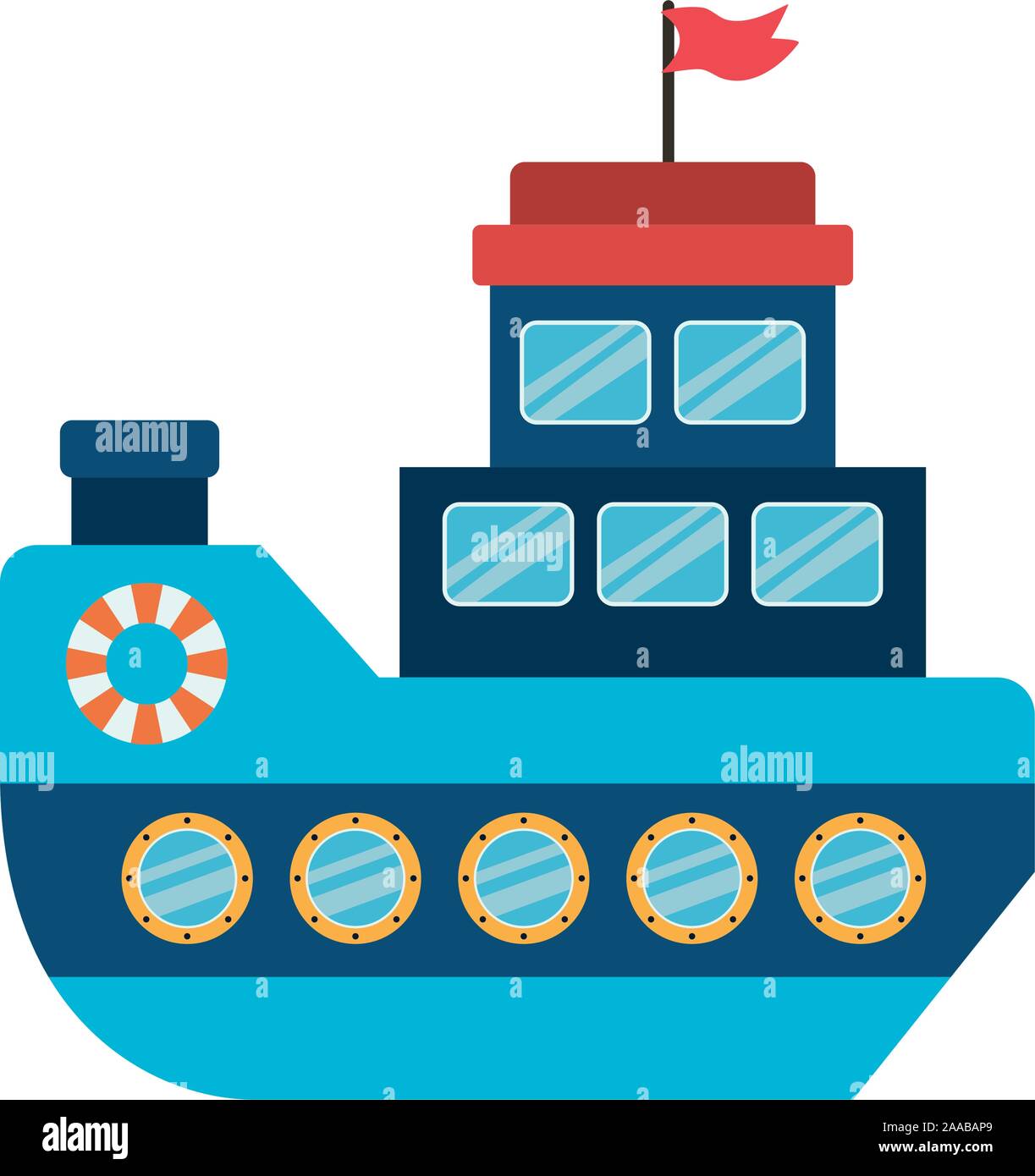 Isolated ship toy vector design Stock Vector Image & Art - Alamy