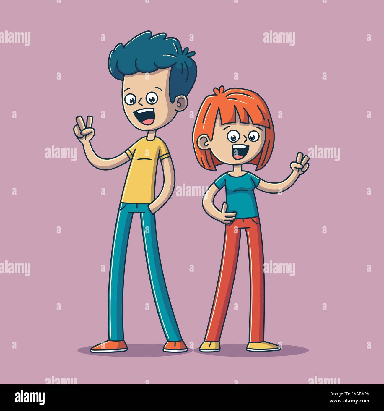 Happy person illustration hi-res stock photography and images - Alamy