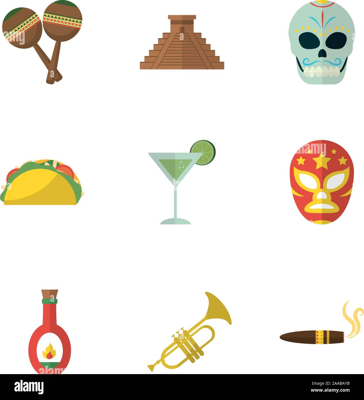 Isolated mexican icon set vector design Stock Vector Image & Art - Alamy