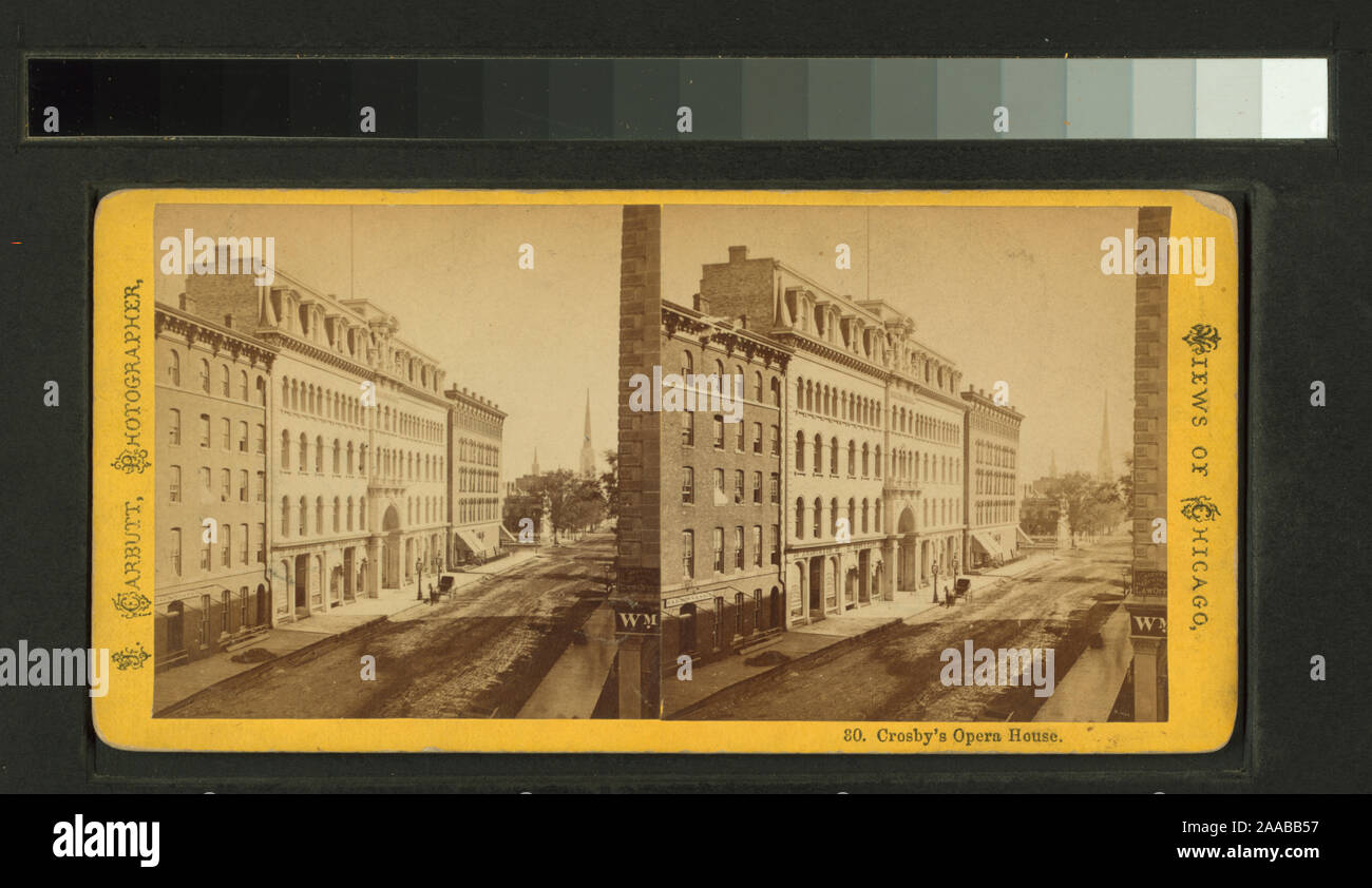 Crosby's Opera House.; Crosby's Opera House Stock Photo - Alamy