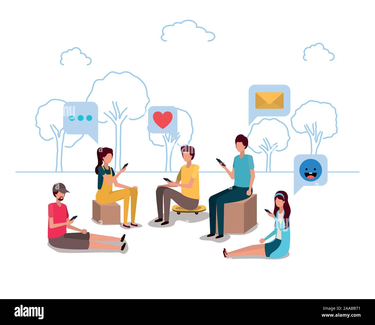 People and bubbles icon vector design Stock Vector Image & Art - Alamy