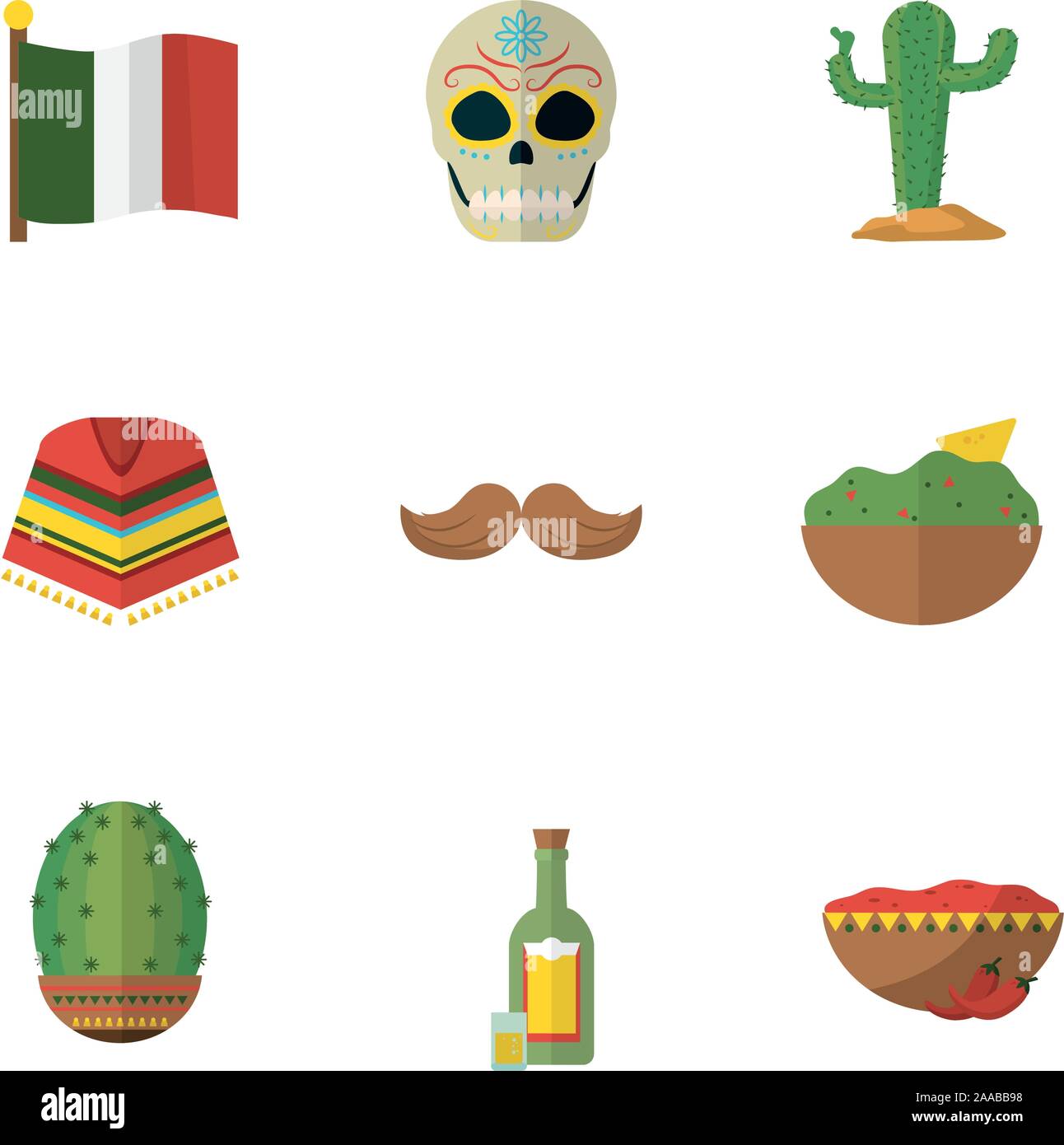 Isolated mexican icon set vector design Stock Vector Image & Art - Alamy