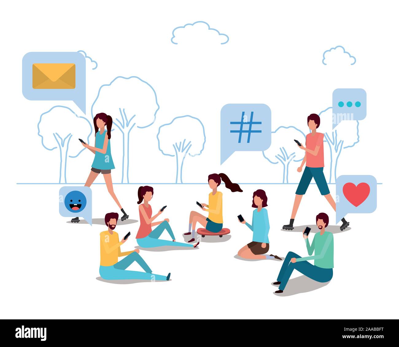 People and bubbles icon vector design Stock Vector Image & Art - Alamy