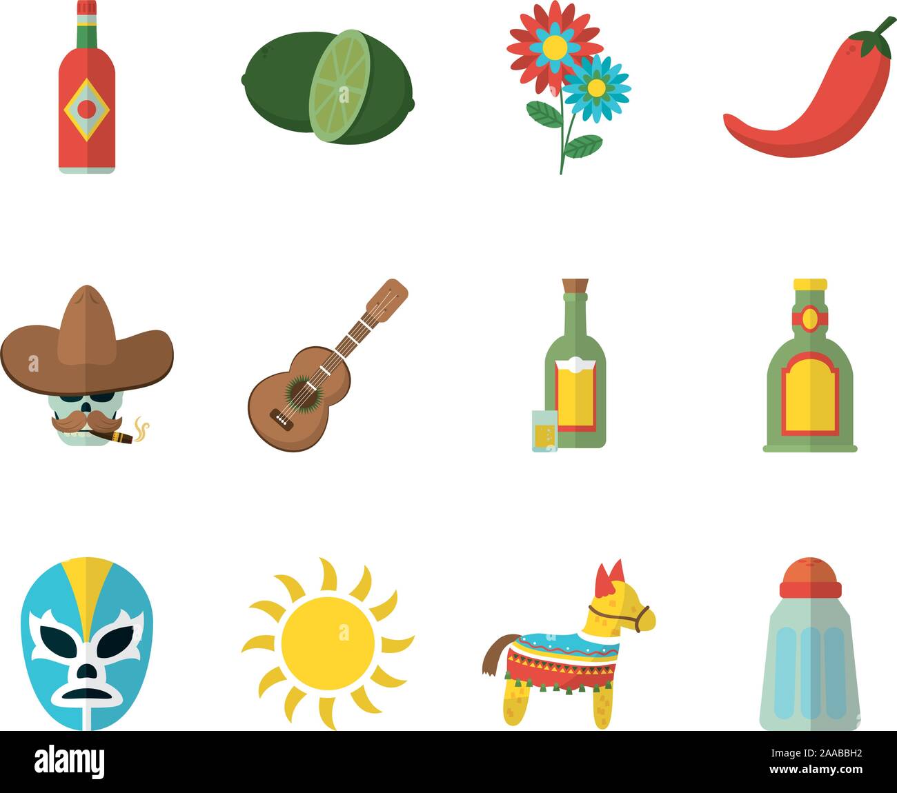 Isolated mexican icon set vector design Stock Vector Image & Art - Alamy