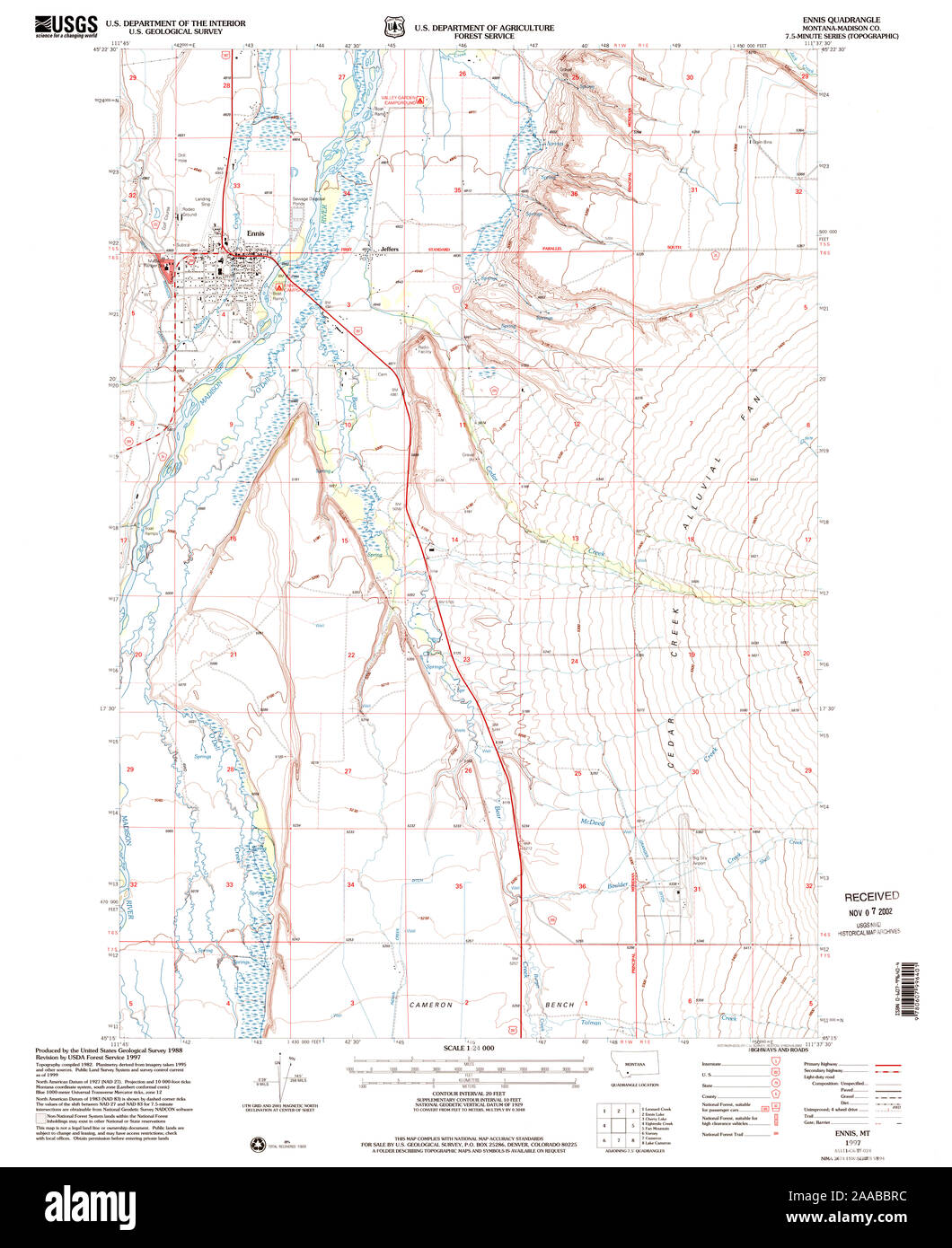 Map of ennis hi-res stock photography and images - Alamy