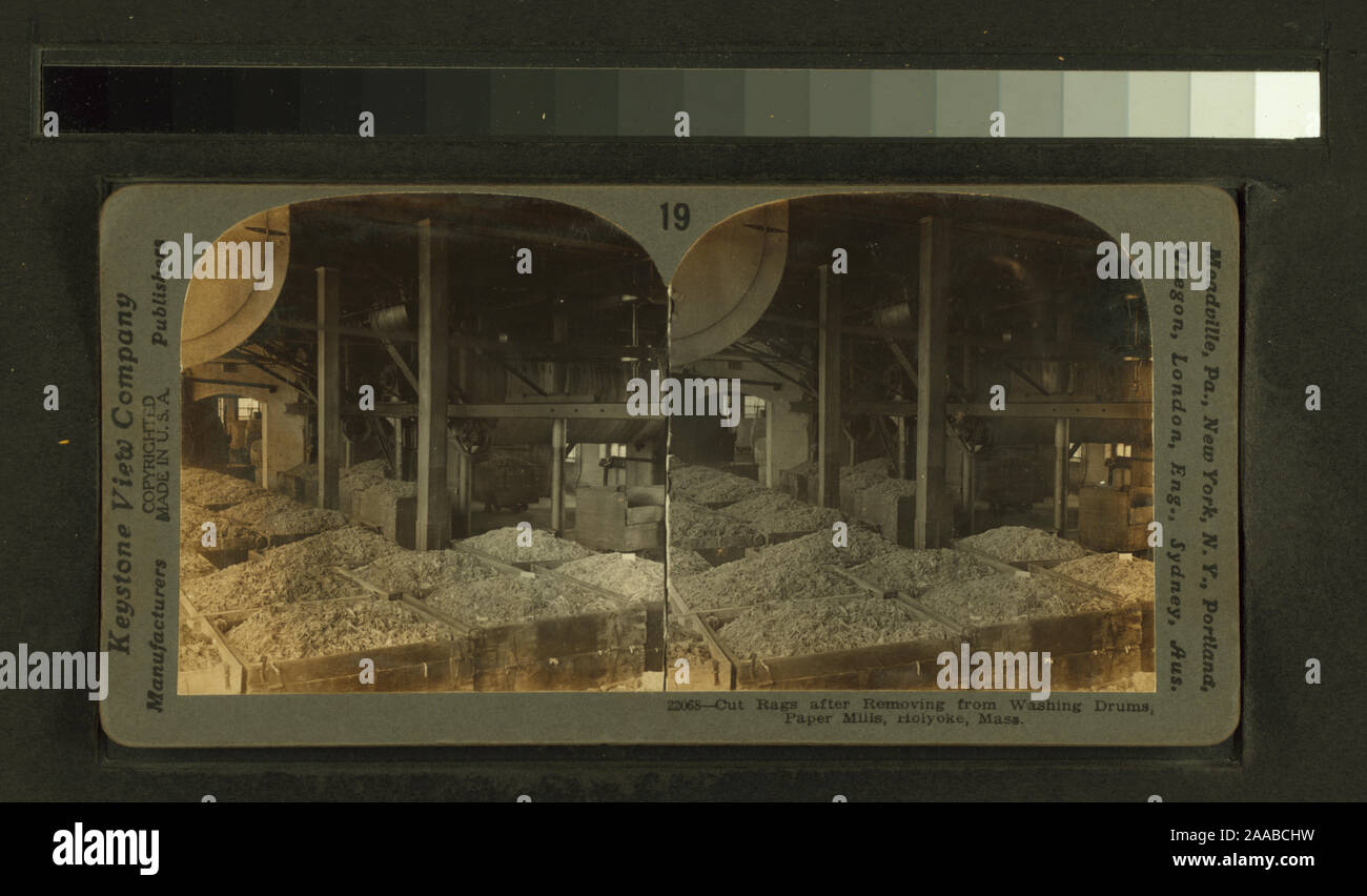 Cut rags after removing from washing drums, paper mills, Holyoke, Mass ...