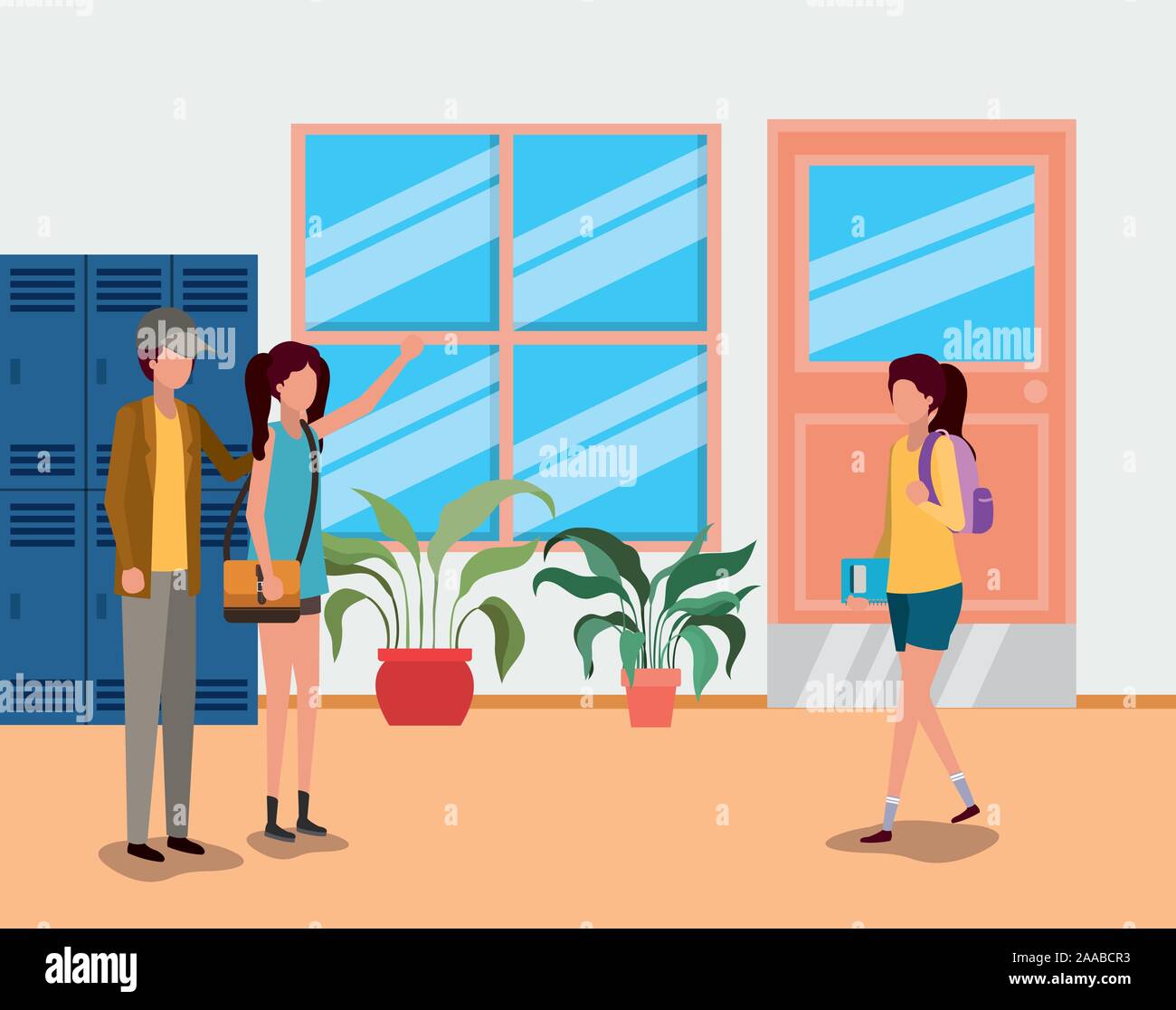 School students kids vector design Stock Vector Image & Art - Alamy