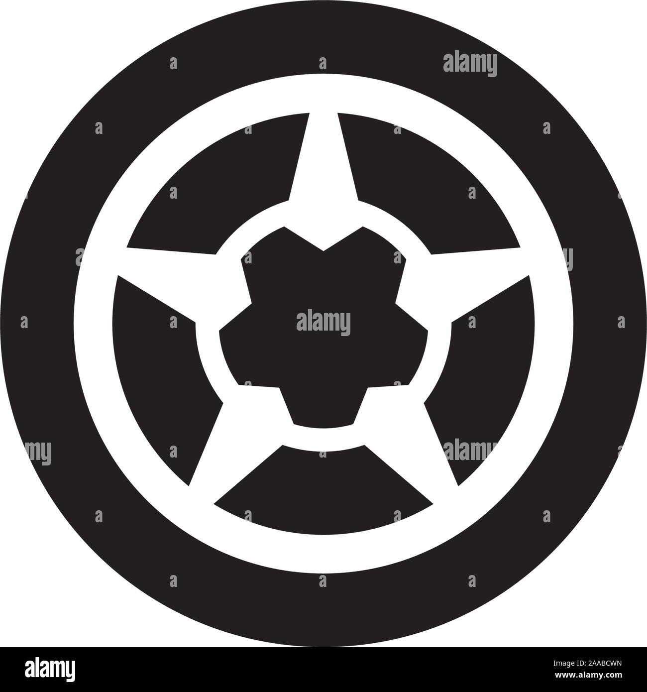 Car wheel icon design template vector isolated Stock Vector Image & Art ...