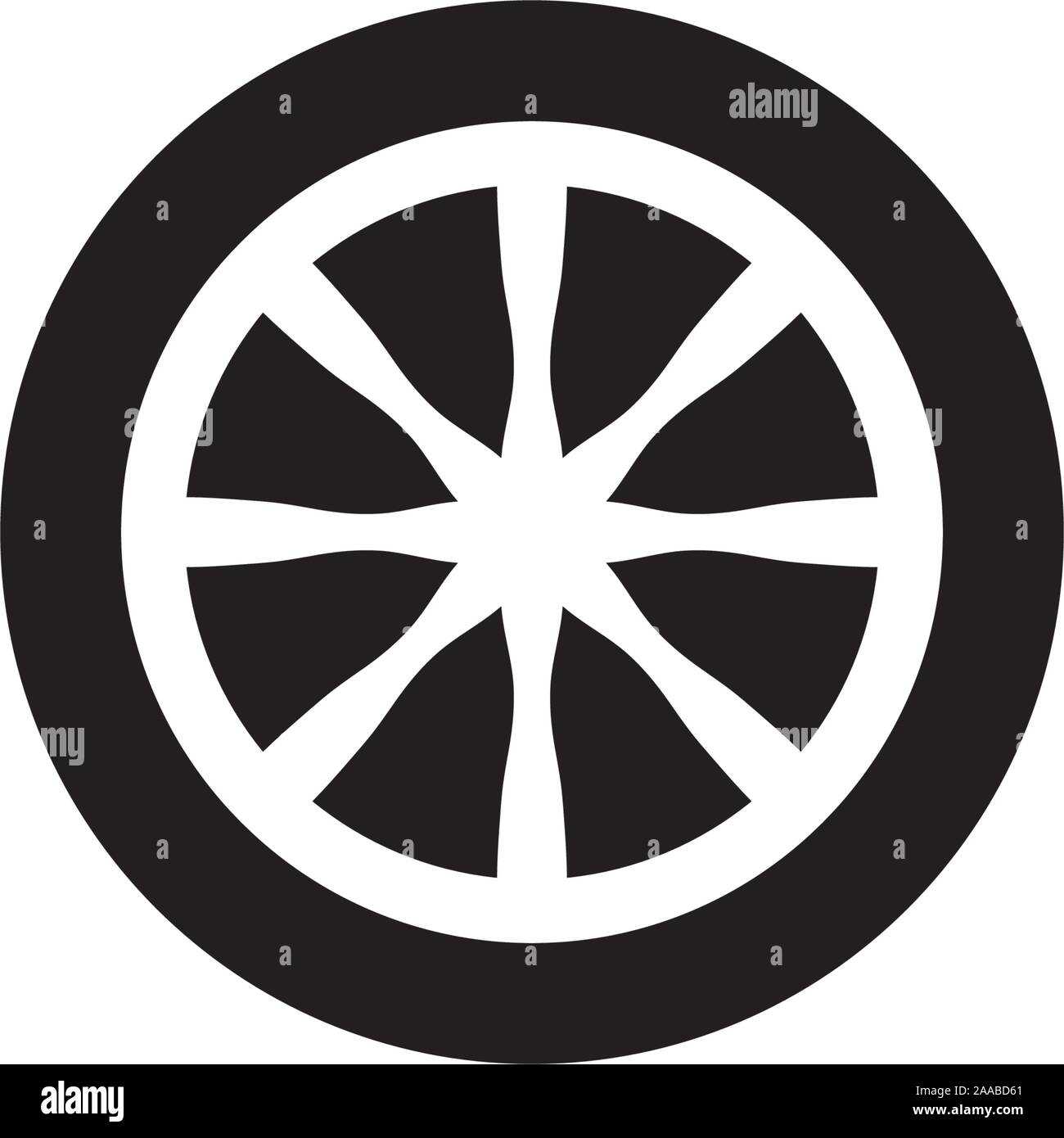 Car wheel icon design template vector isolated Stock Vector Image & Art ...