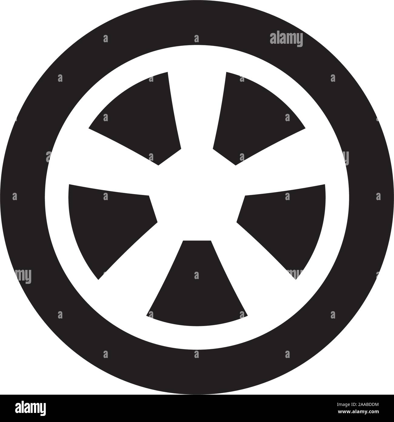 Car wheel icon design template vector isolated Stock Vector Image & Art ...