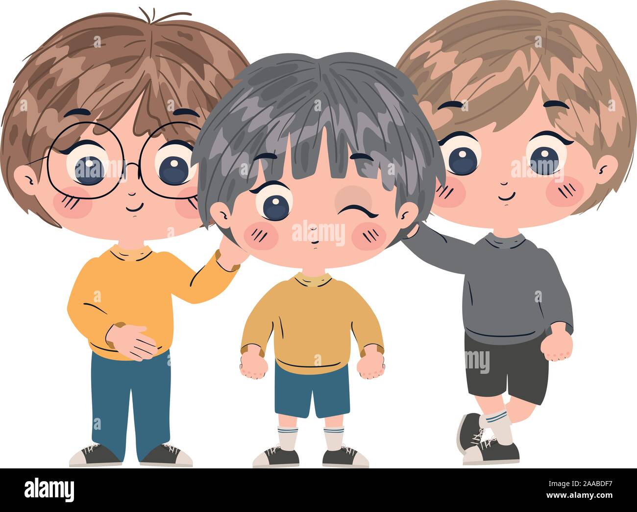 Isolated boys cartoons vector design Stock Vector Image & Art - Alamy