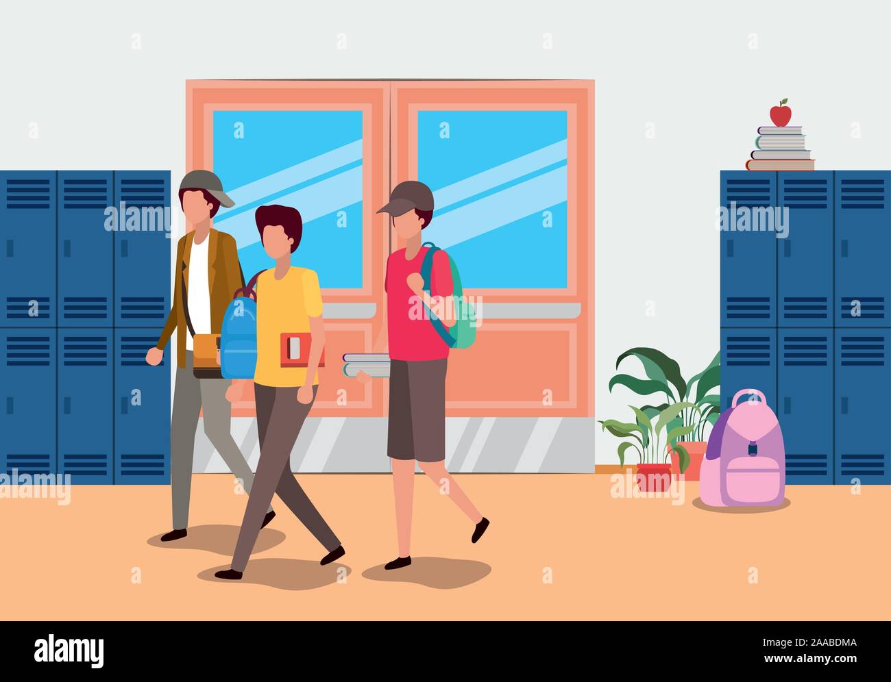 School students kids vector design Stock Vector Image & Art - Alamy