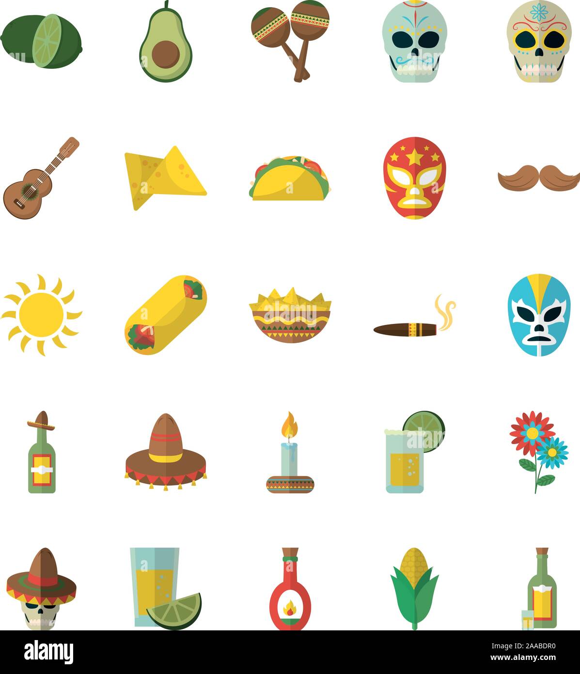 Isolated mexican icon set vector design Stock Vector Image & Art - Alamy