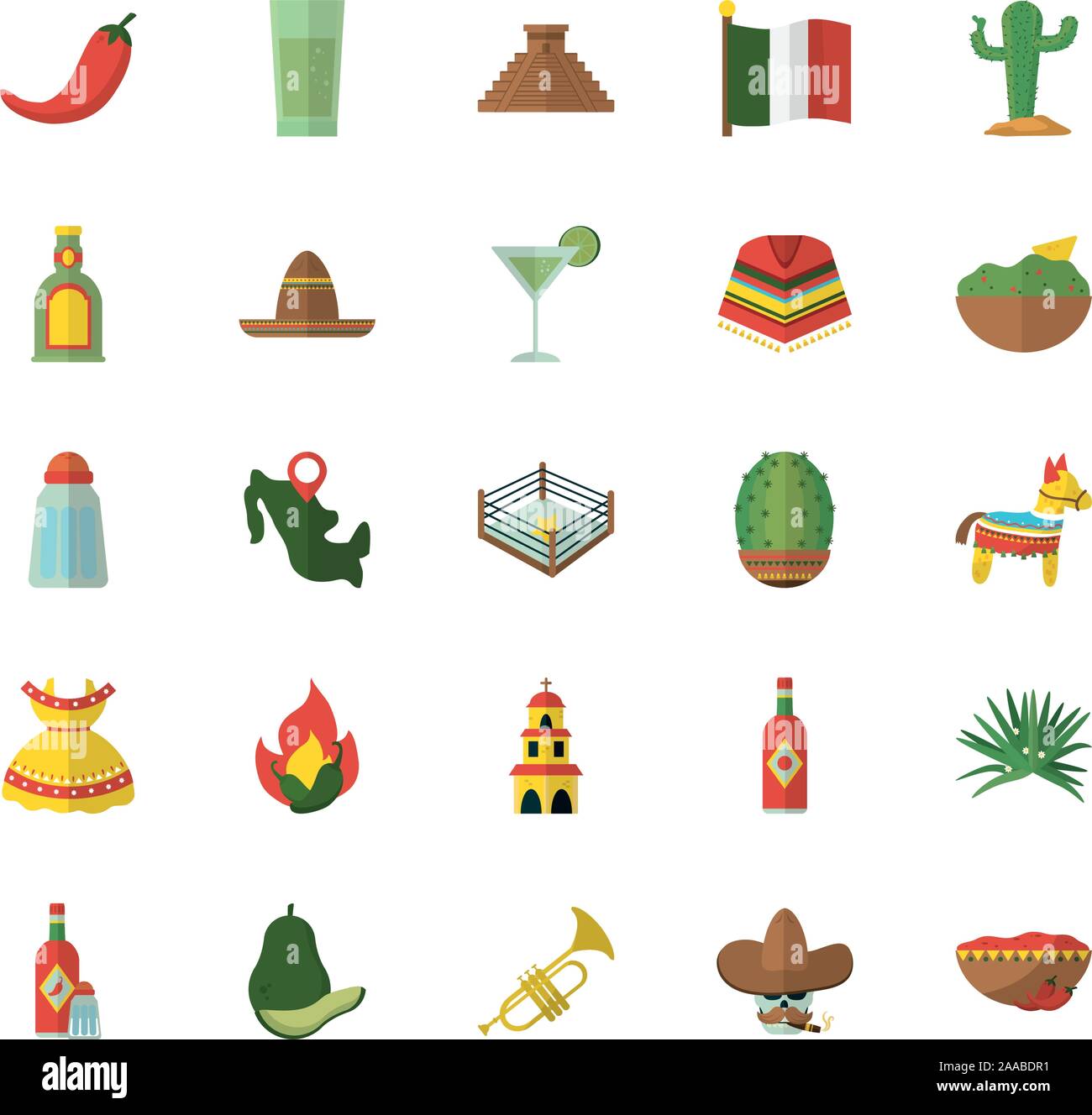 Isolated mexican icon set vector design Stock Vector Image & Art - Alamy