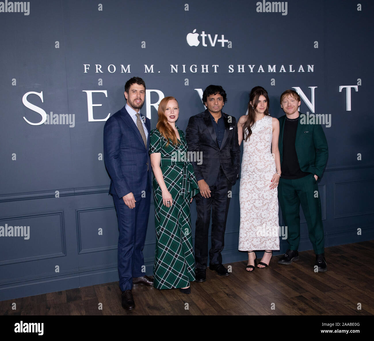 Brooklyn, United States. 19th Nov, 2019. M. Knight Shyamalan and cast ...