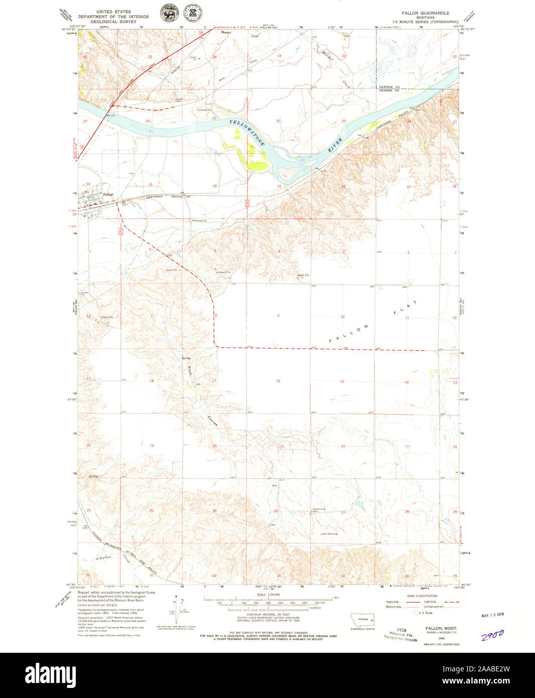 Map of fallon montana hi-res stock photography and images - Alamy