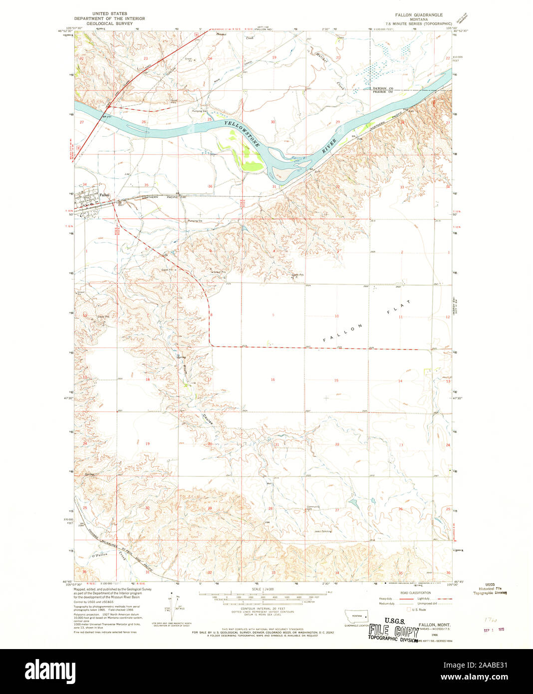 Map of fallon montana hi-res stock photography and images - Alamy
