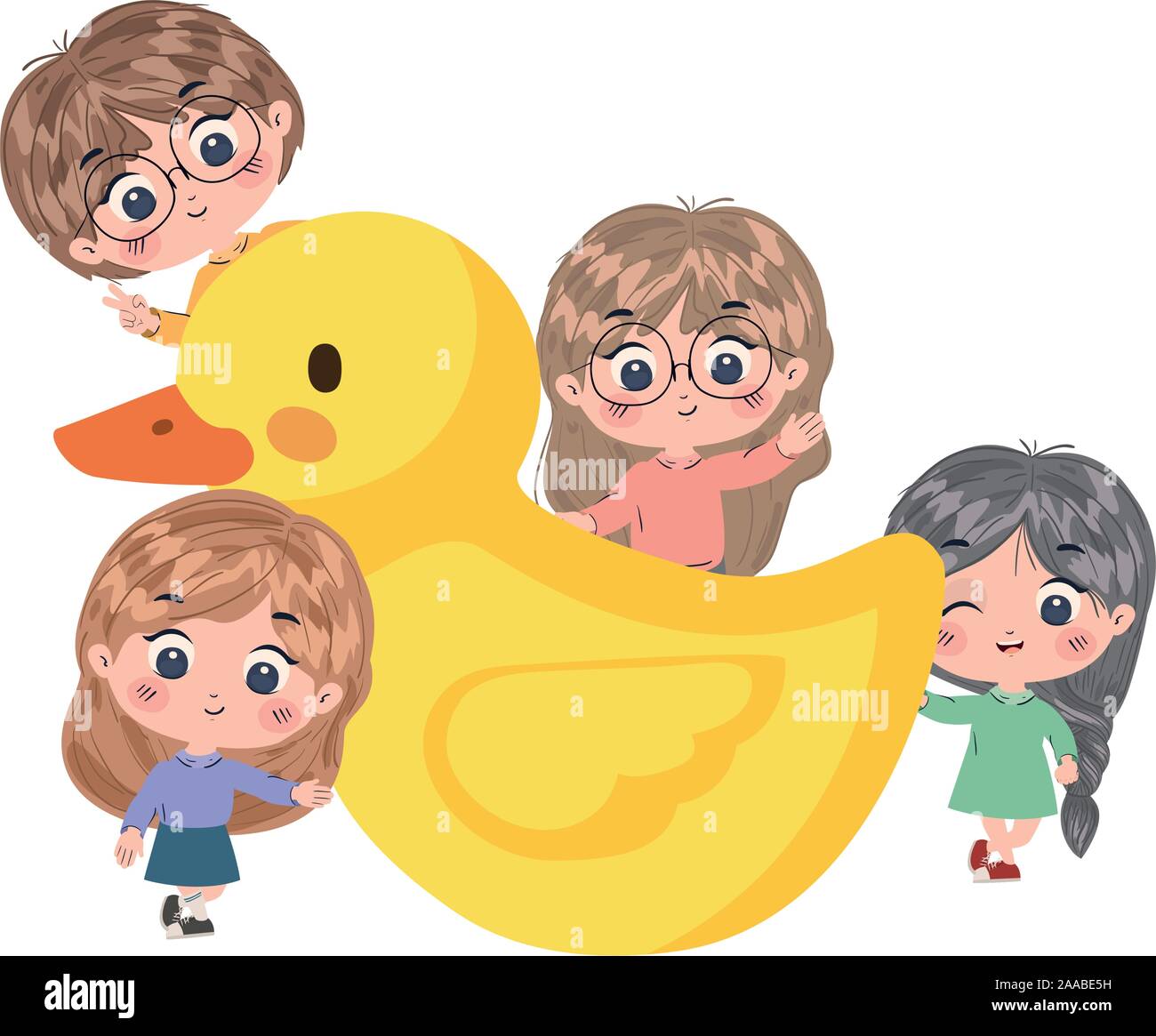 Duck cartoons Cut Out Stock Images & Pictures - Alamy