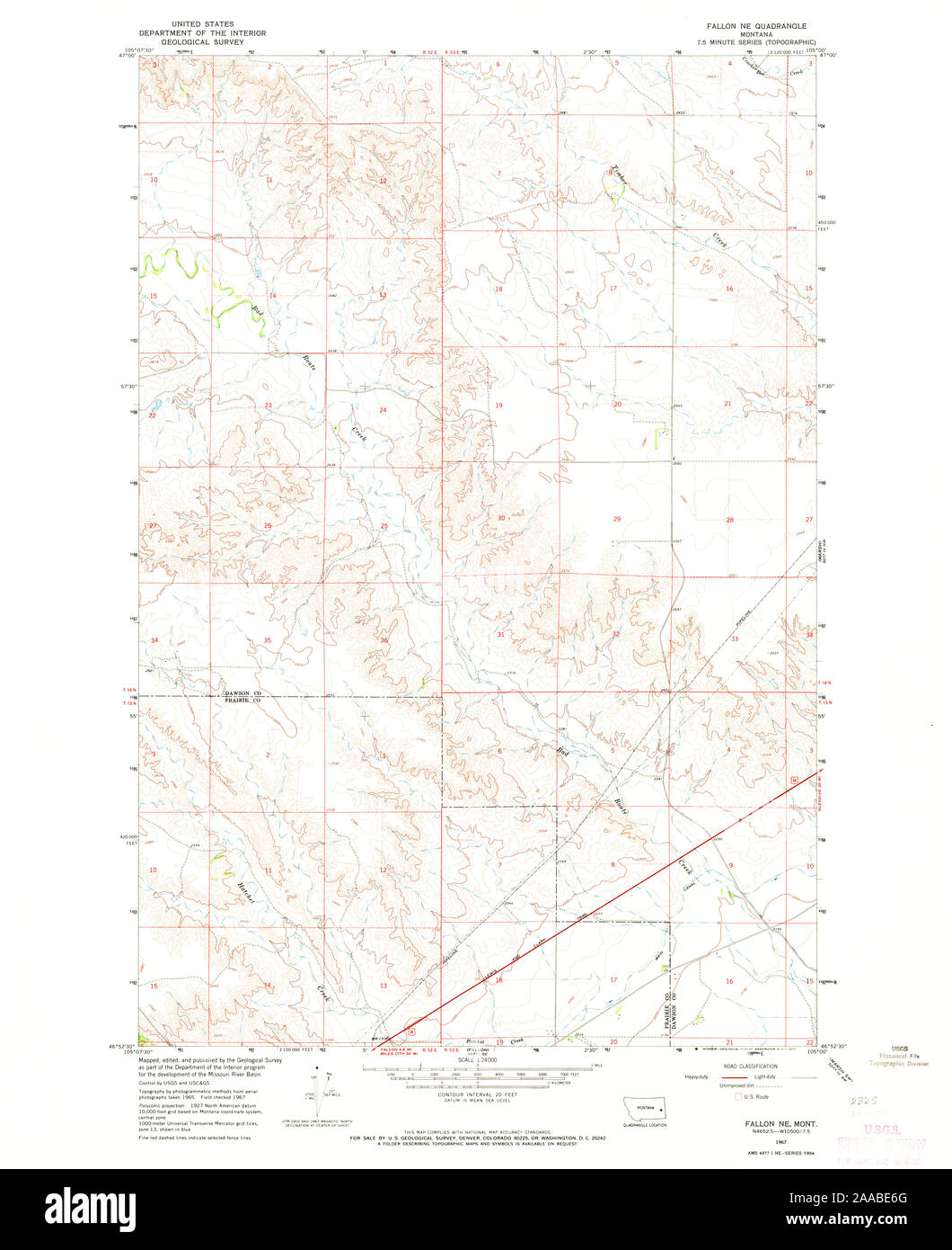Map of fallon montana hi-res stock photography and images - Alamy