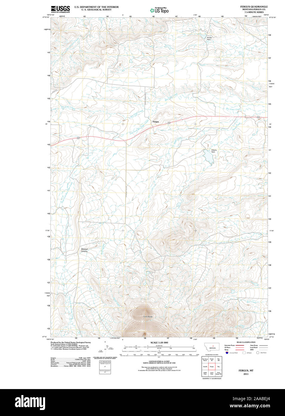 Fergus map hi-res stock photography and images - Alamy