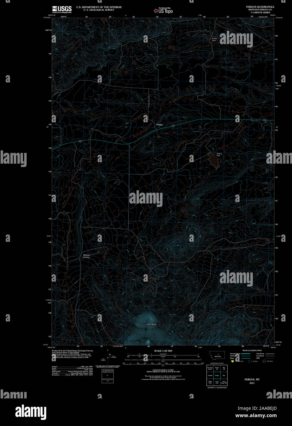 Fergus map hi-res stock photography and images - Alamy