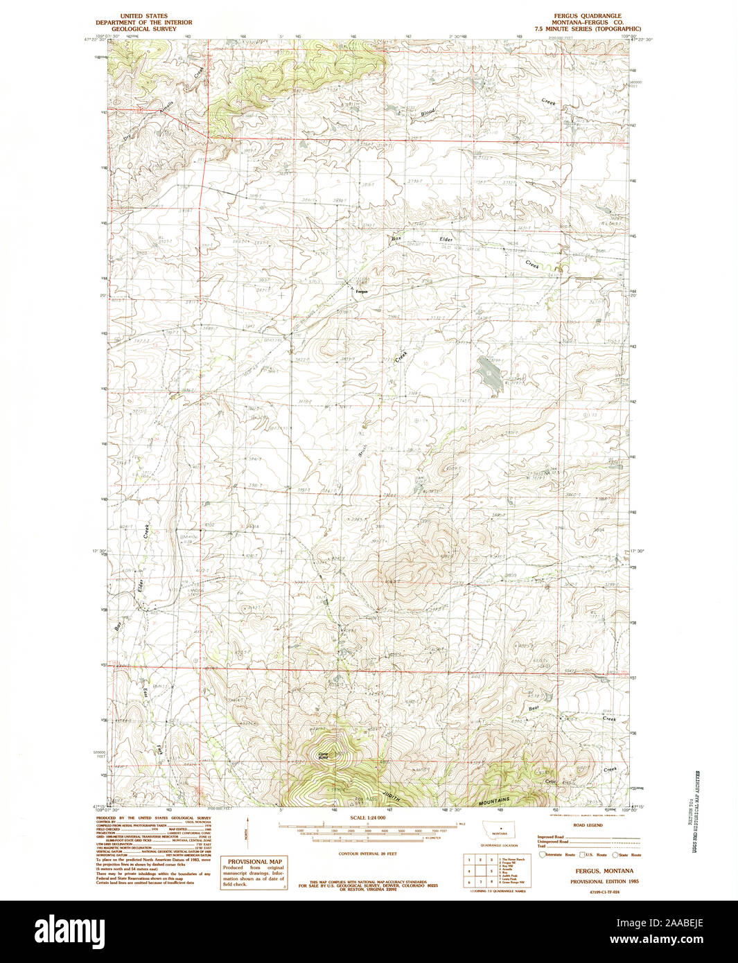 Fergus map hi-res stock photography and images - Alamy