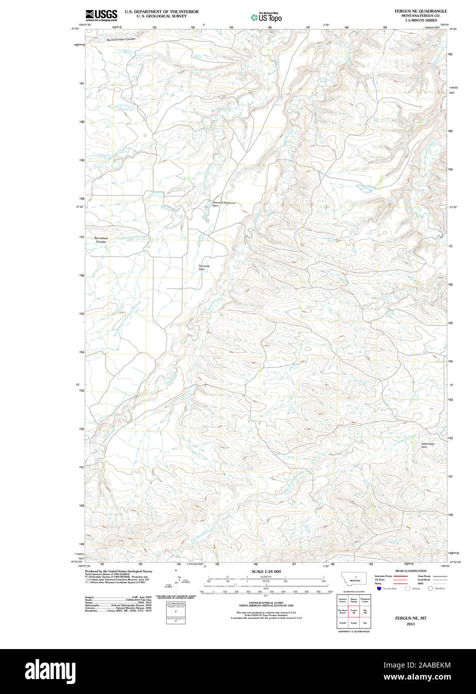 Fergus map hi-res stock photography and images - Alamy