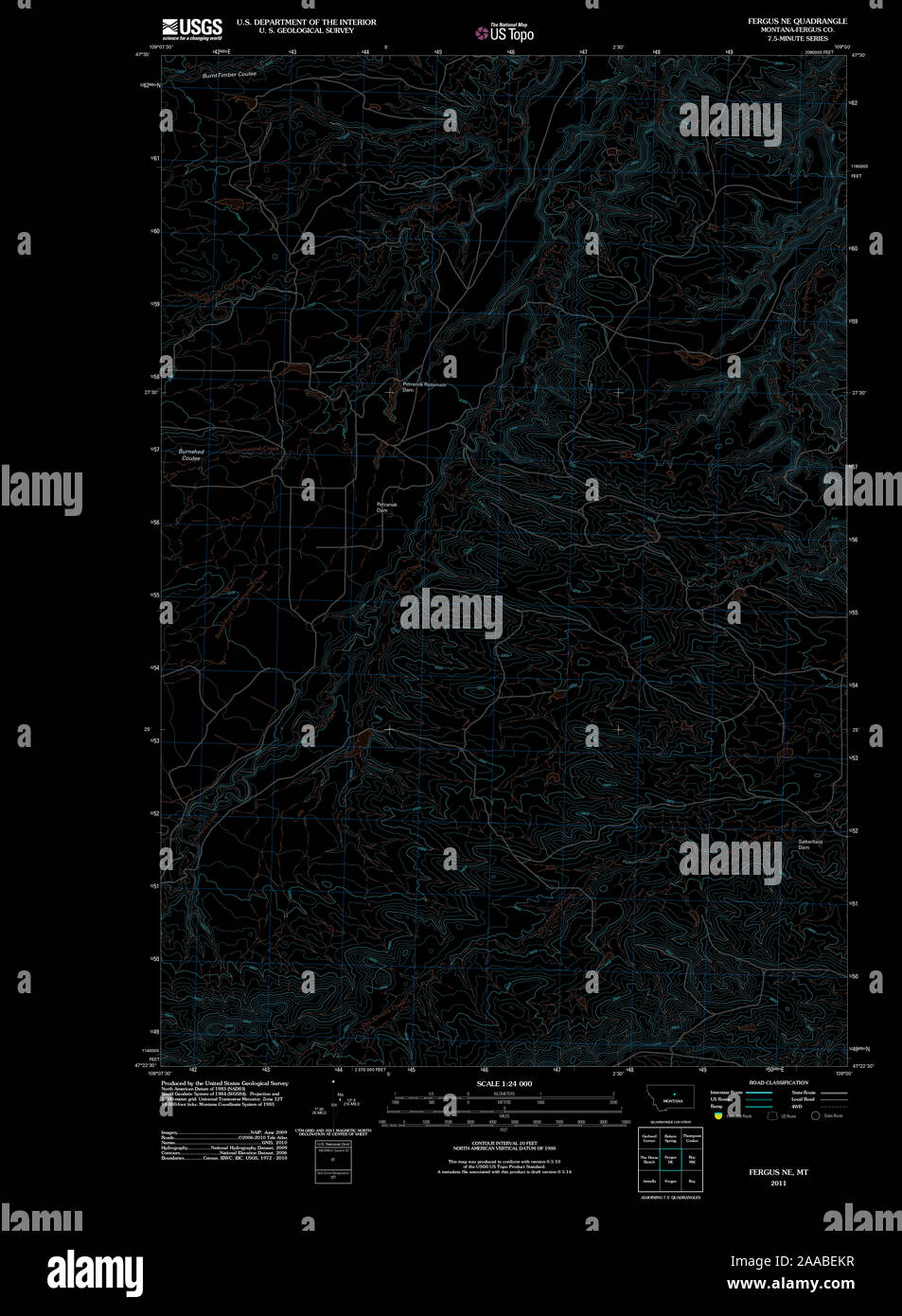 Fergus map hi-res stock photography and images - Alamy
